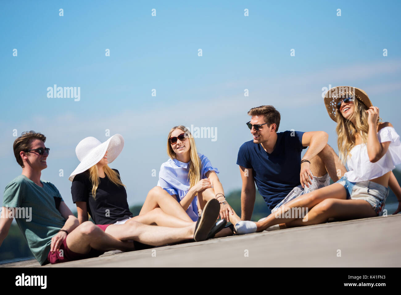 Ground talking hi-res stock photography and images - Alamy