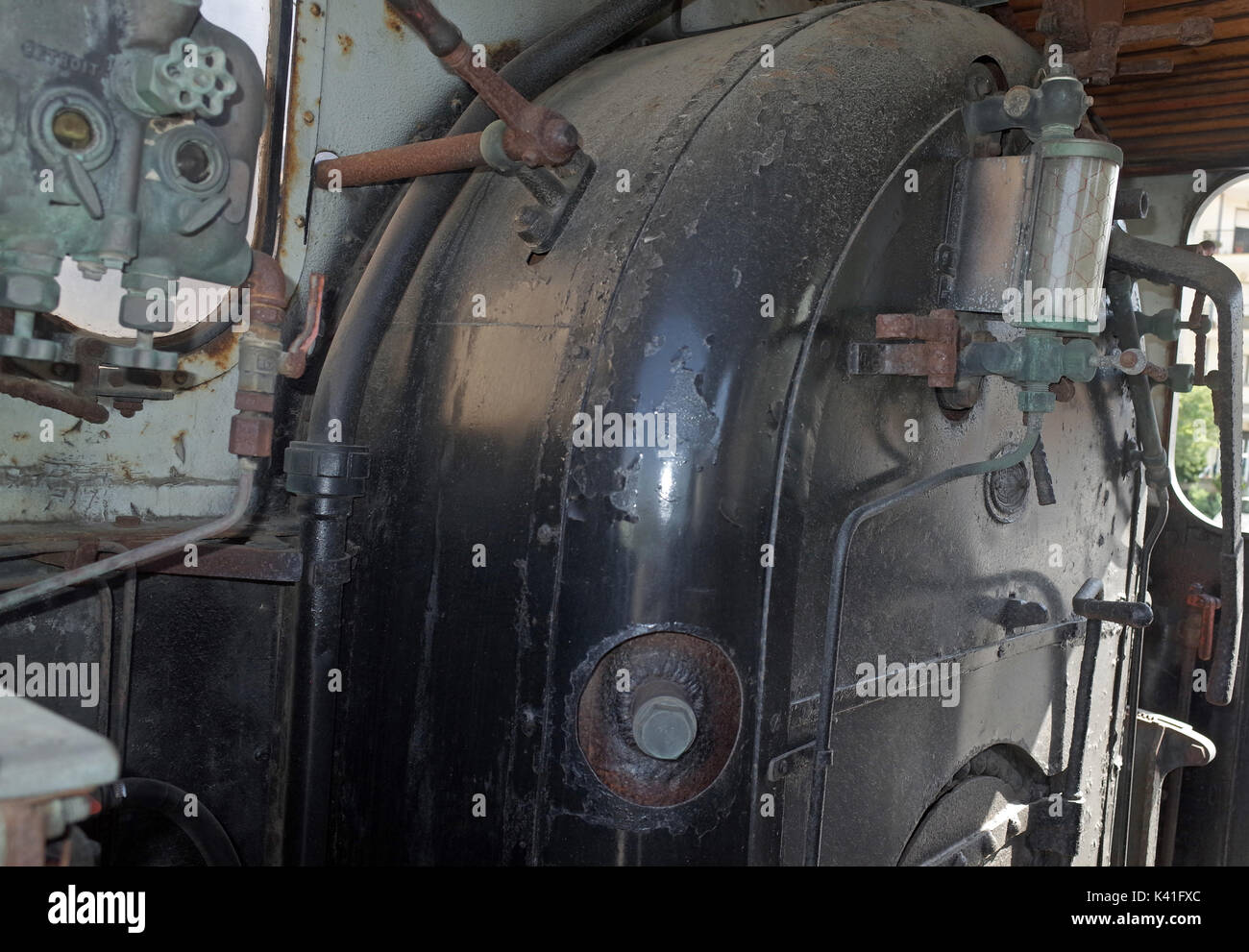 Steam Engine Locomotive Cockpit High Resolution Stock Photography and ...