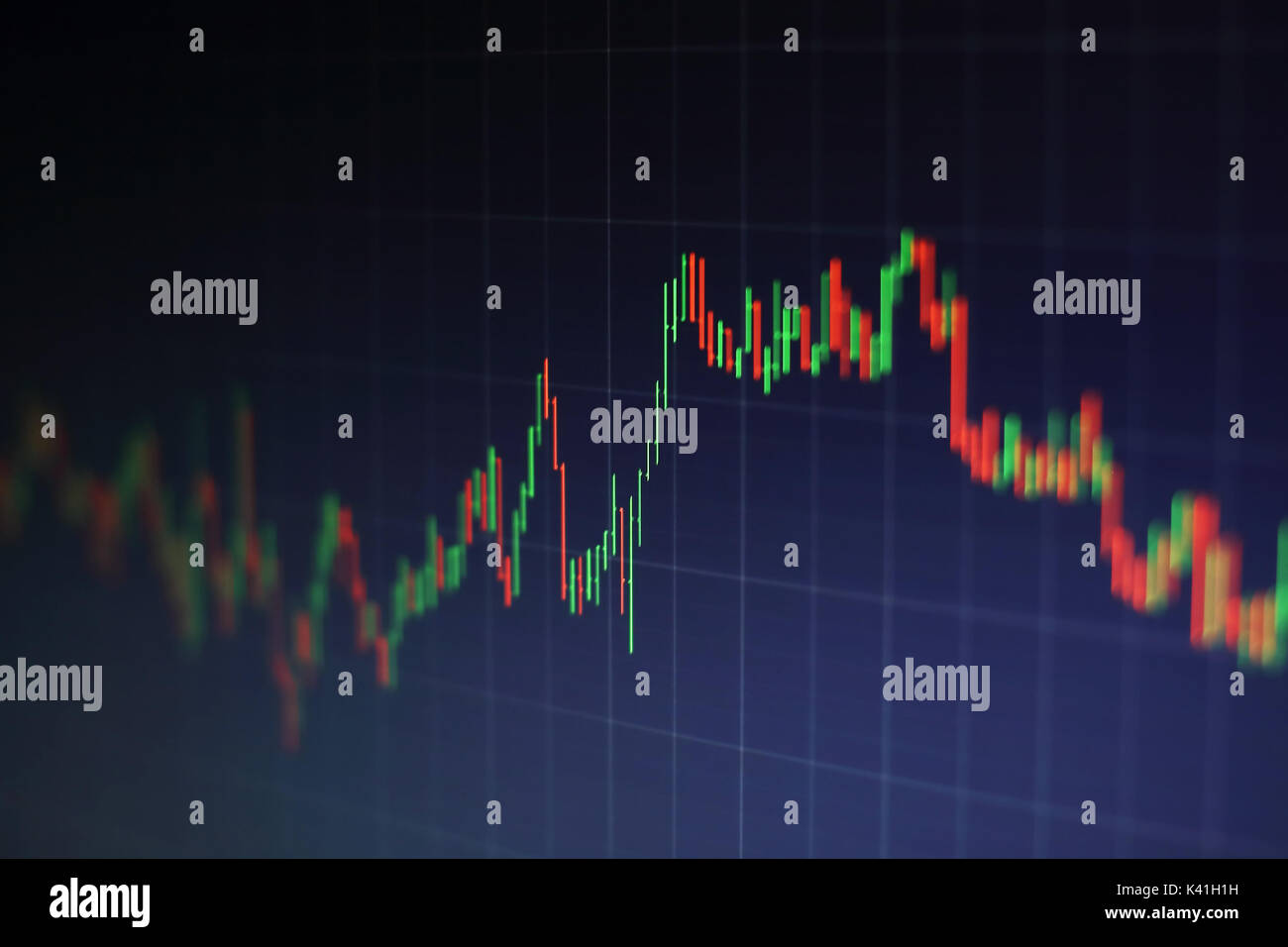 Business success and growth concept.Stock market business graph chart ...
