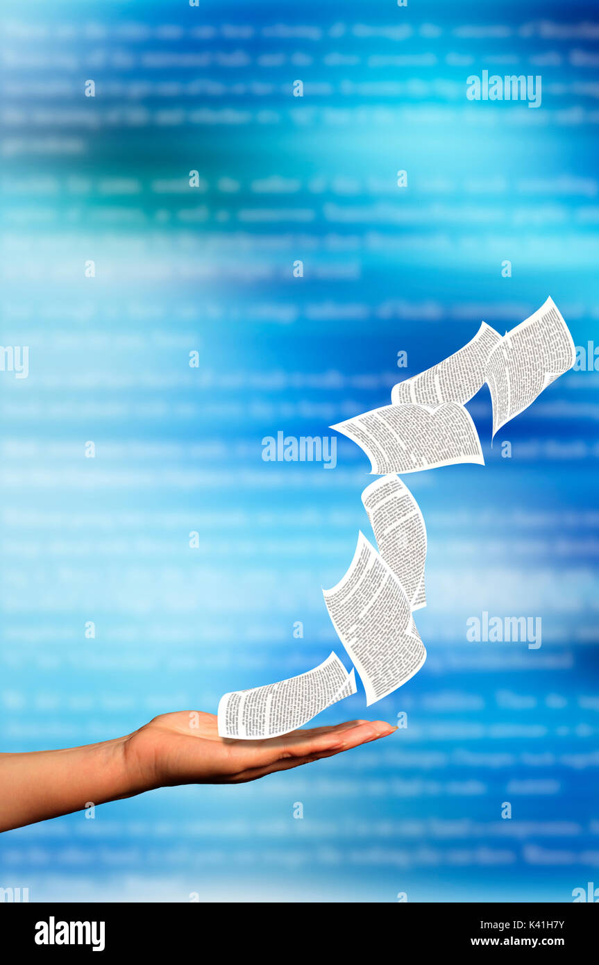 Flying book pages hi-res stock photography and images - Alamy