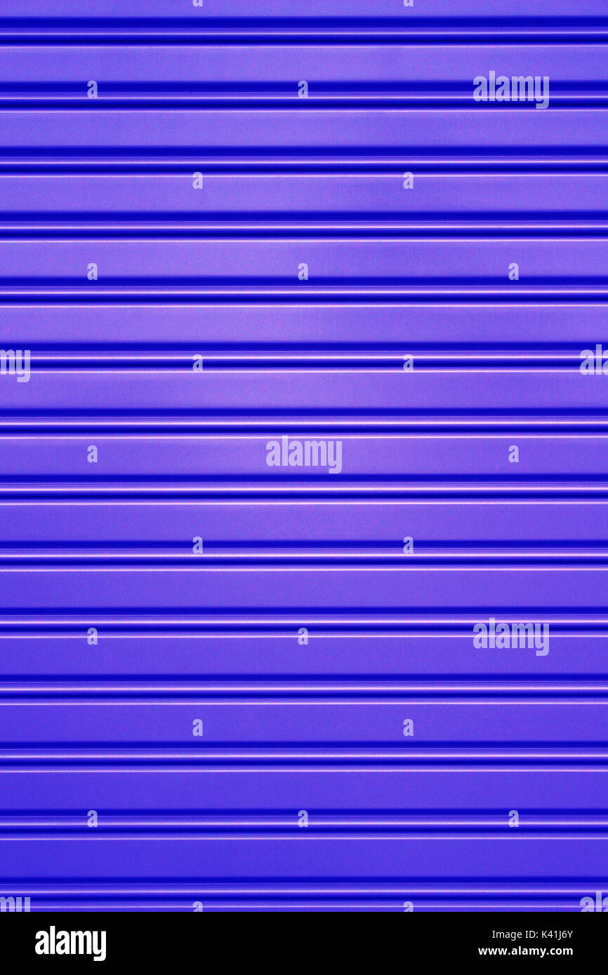 blue metal security roller door background Stock Photo - Alamy