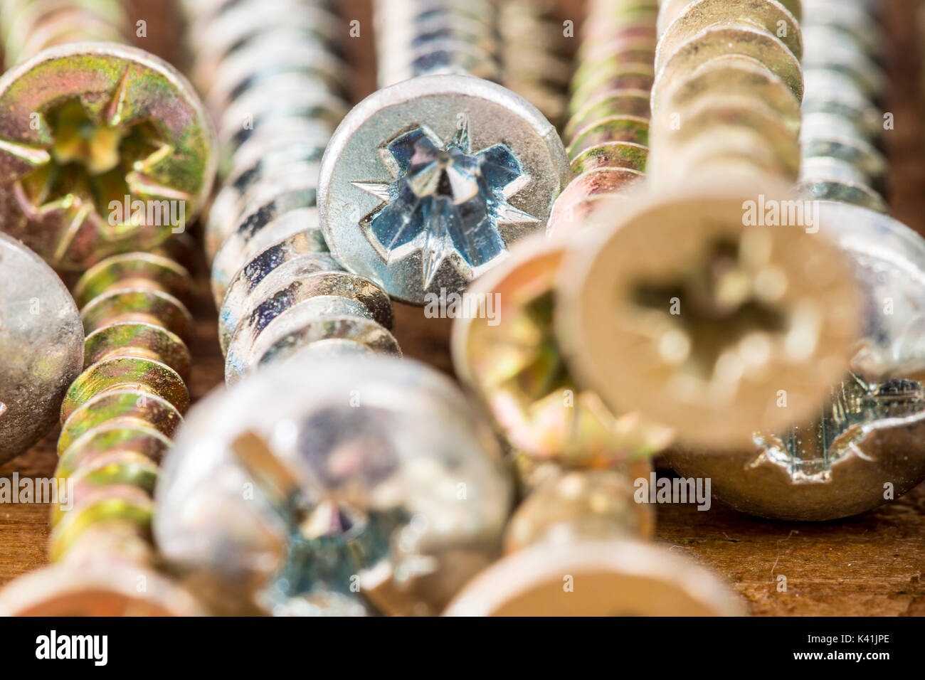 Group of old oxide vintage tools. screws Stock Photo - Alamy