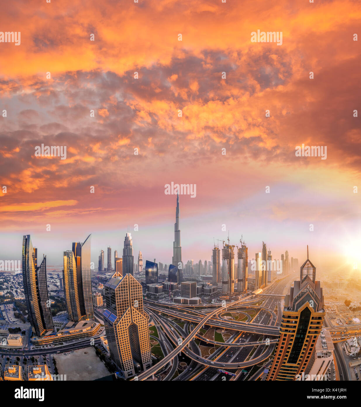 Cityscape of Dubai with modern futuristic architecture , United Arab ...