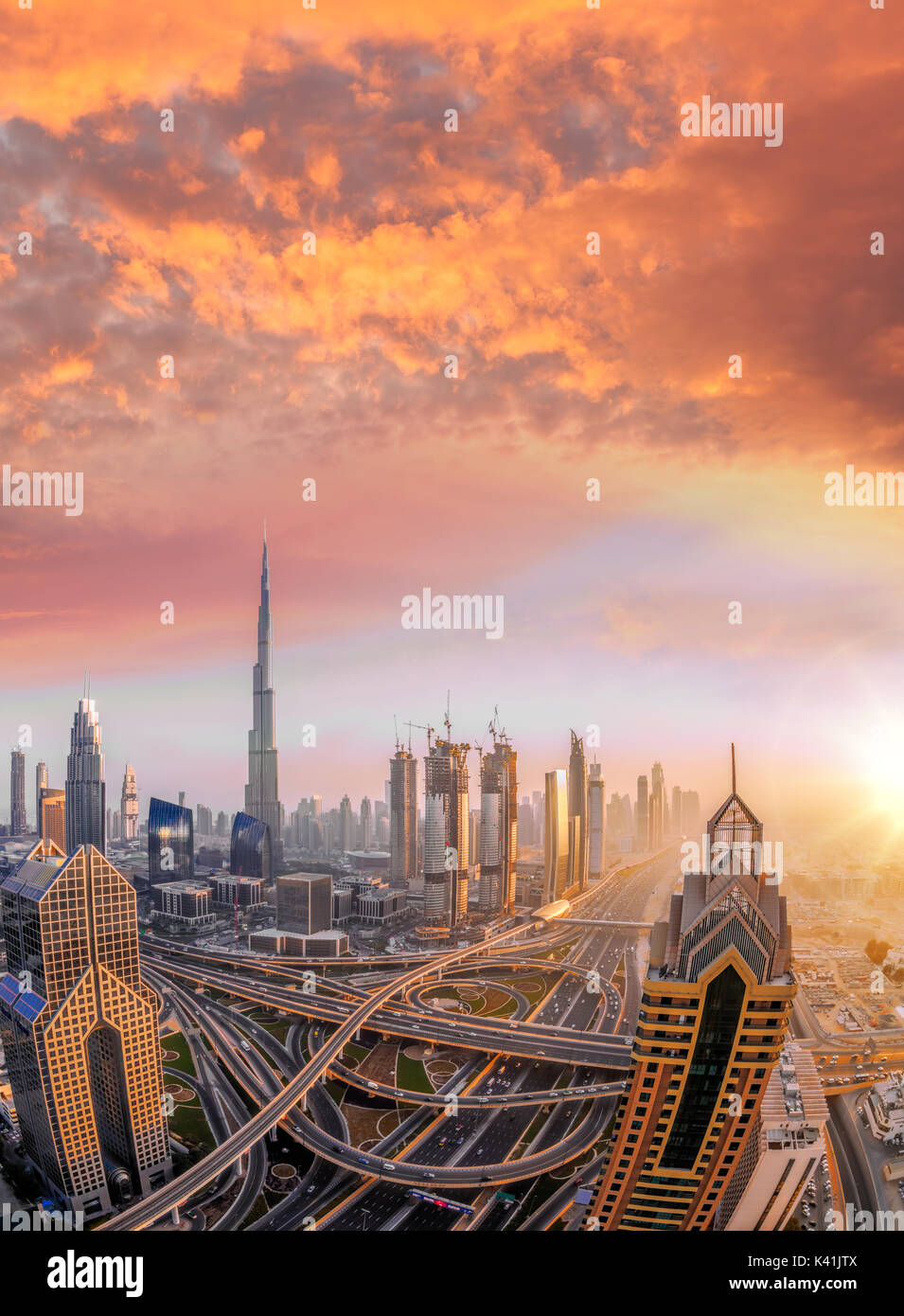 Cityscape of Dubai with modern futuristic architecture , United Arab ...