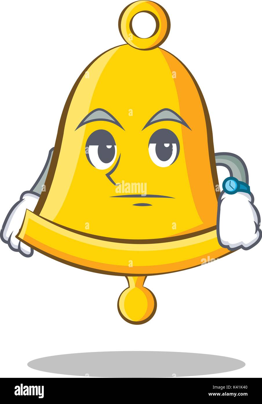 School bell cartoon character hi-res stock photography and images - Alamy