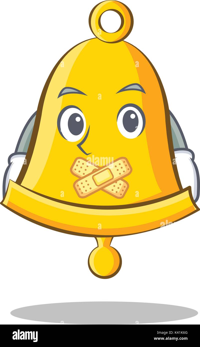 Silent school bell character cartoon Stock Vector Image & Art - Alamy