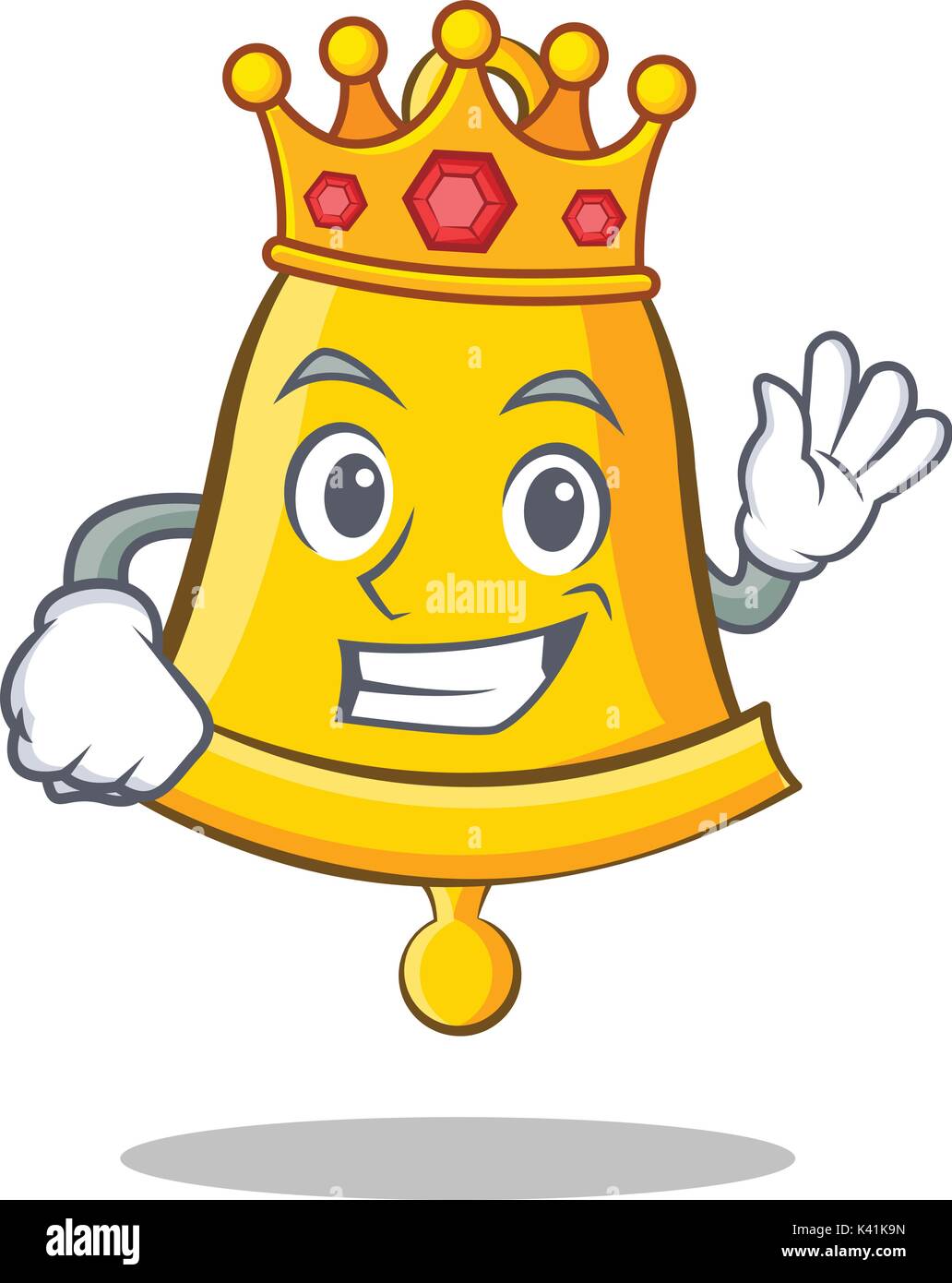 King school bell character cartoon Stock Vector Image & Art - Alamy