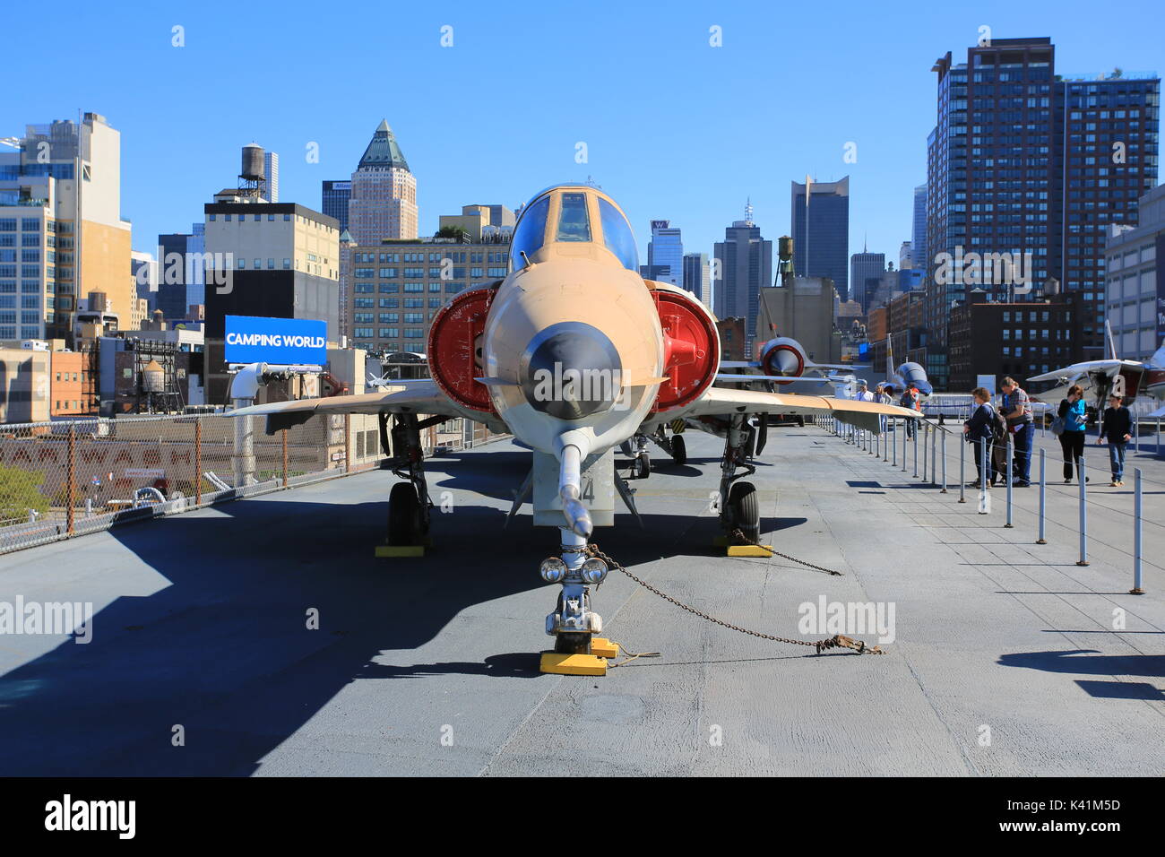 aircraft carrier intrepid sea & air space museum Stock Photo - Alamy