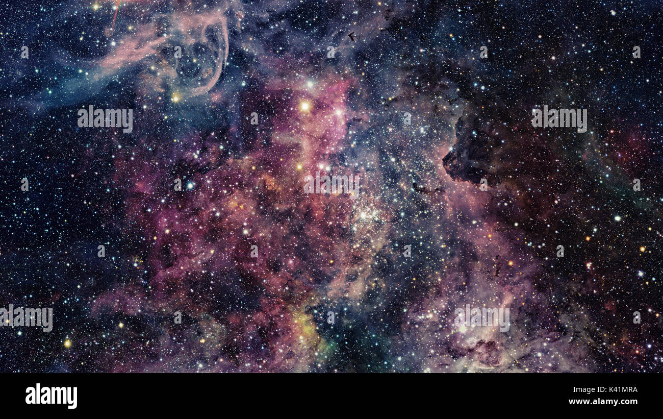 Open space filled with stars, nebulae and galaxies. Elements of this ...