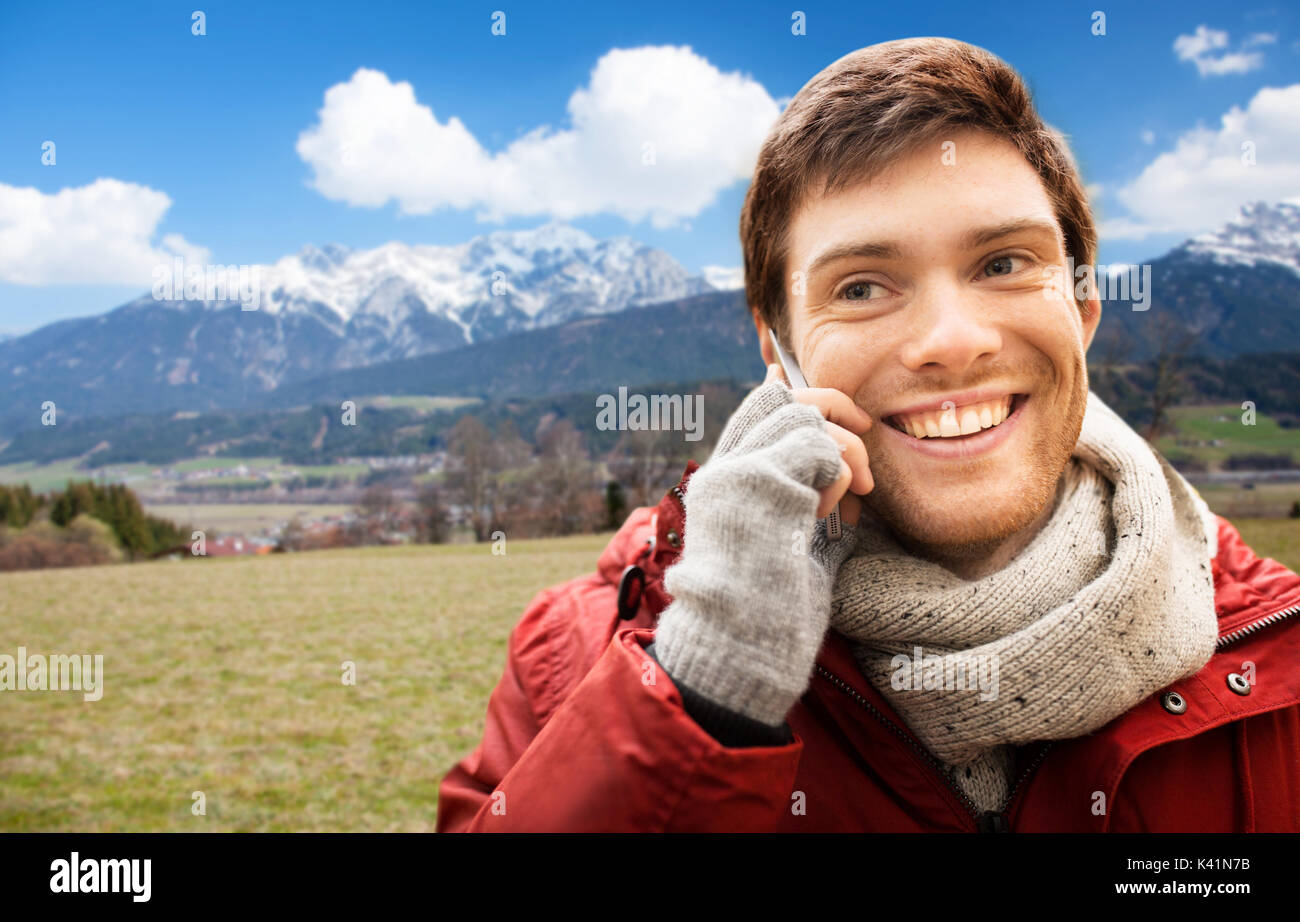Man calling over phone hi-res stock photography and images - Alamy