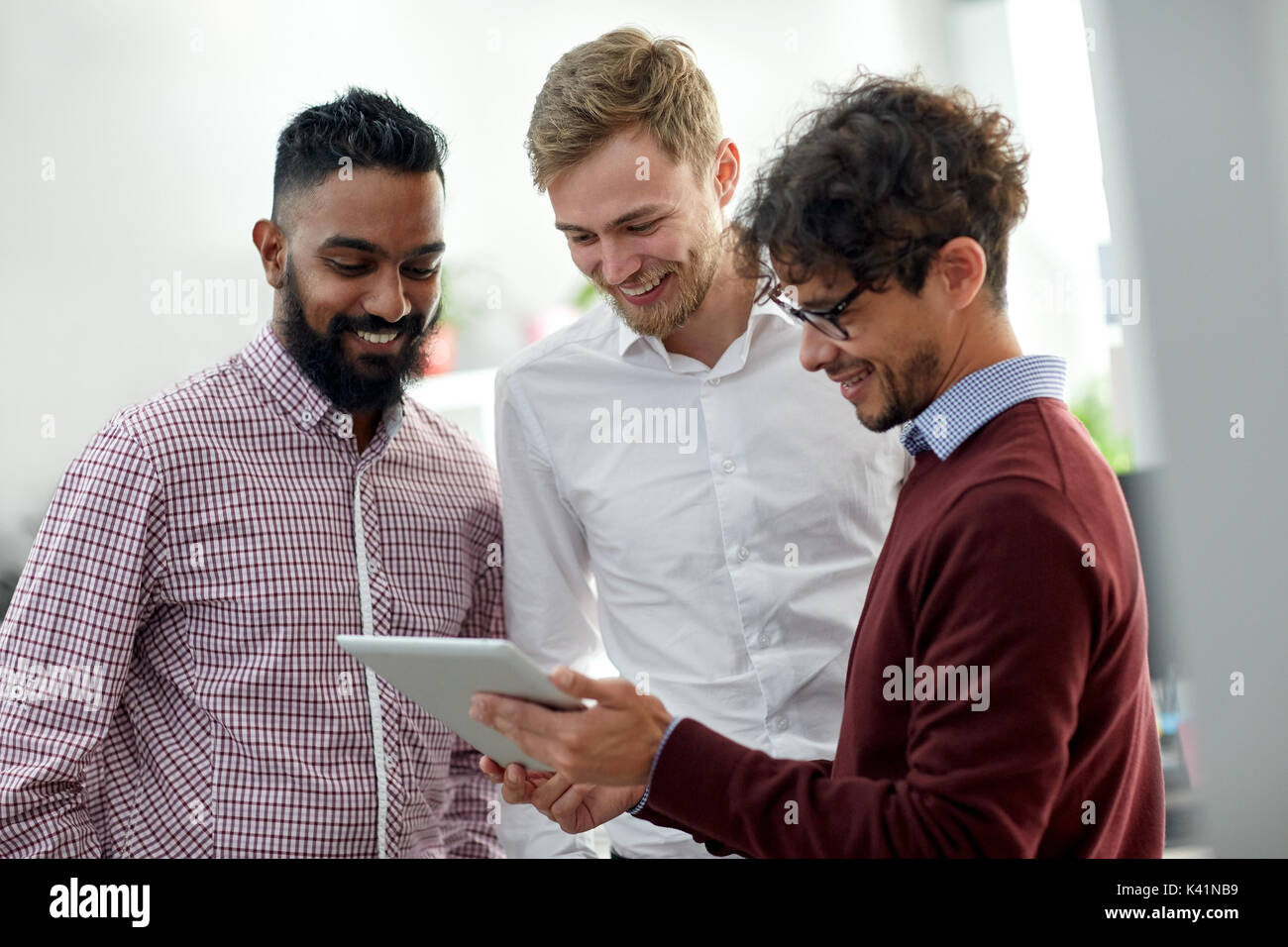 Indian male office worker team hi-res stock photography and images - Alamy