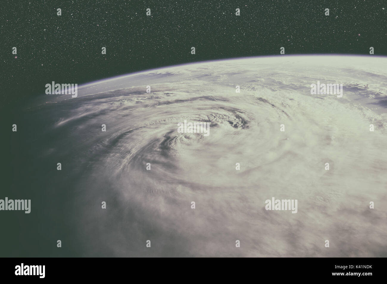 Typhoon over planet Earth - satellite photo. Elements of this image ...
