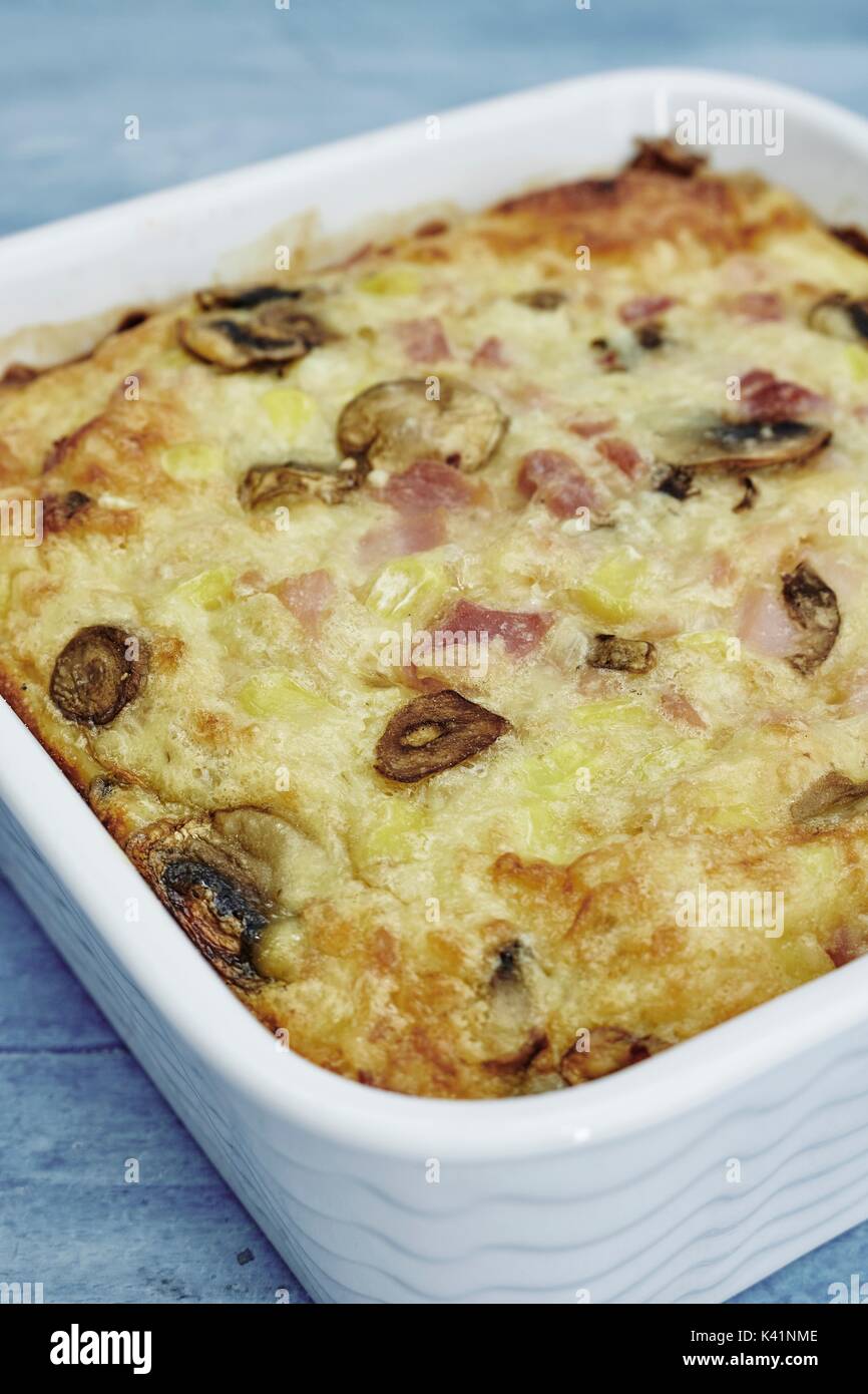 A studio photo of an egg bake Stock Photo - Alamy