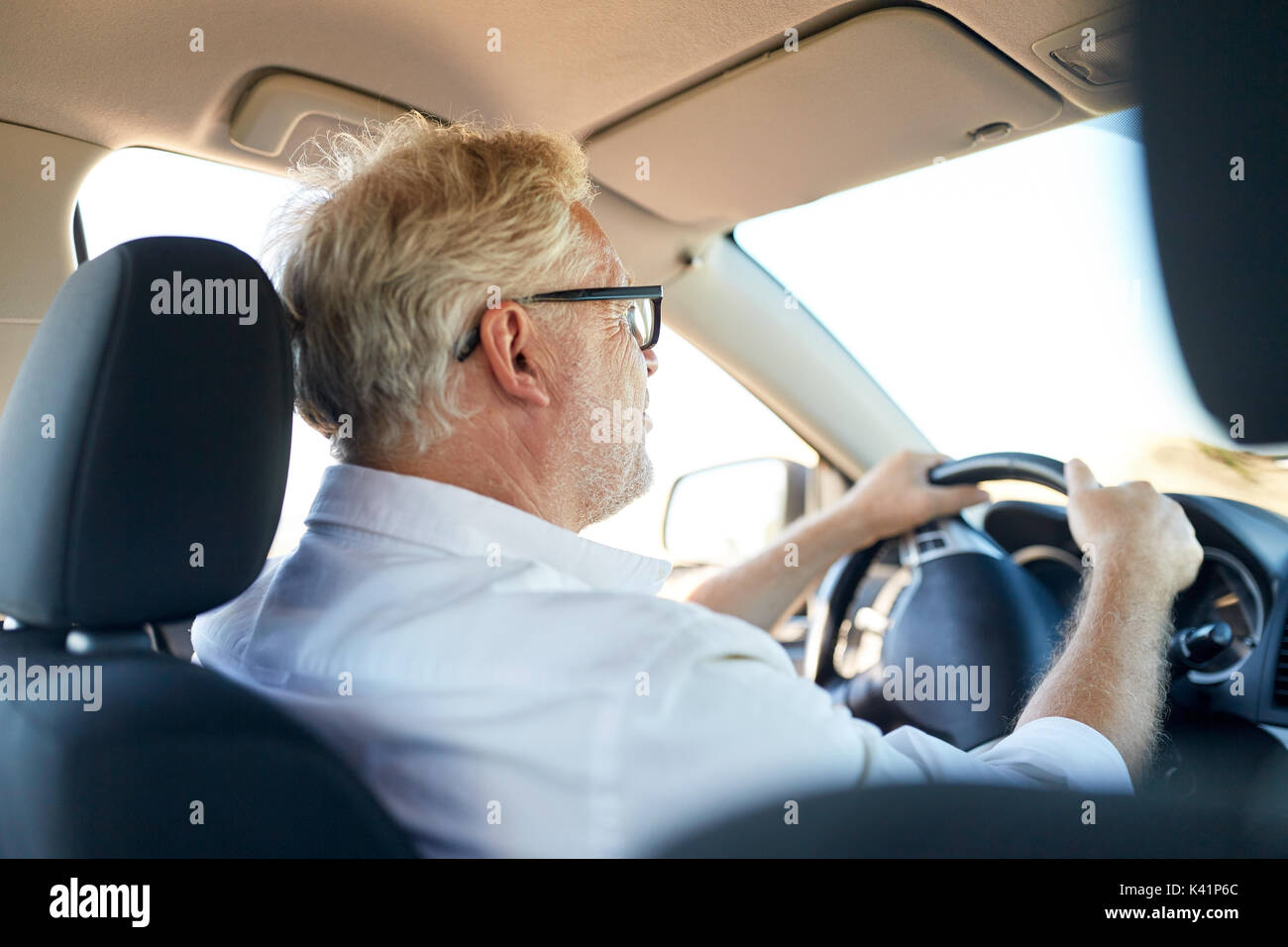 Happy mature man traveler hi-res stock photography and images - Alamy