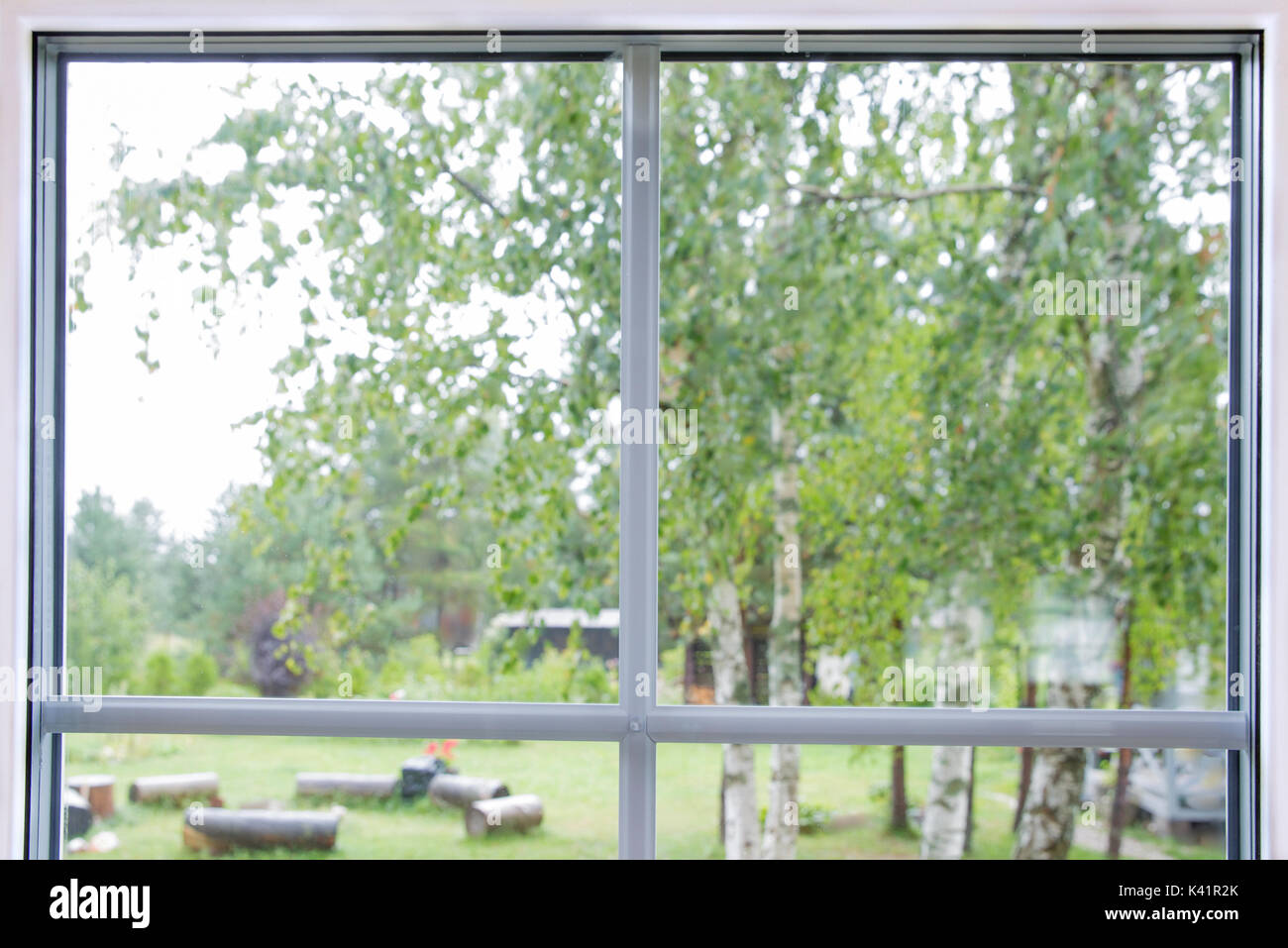 Modern residential window Stock Photo - Alamy