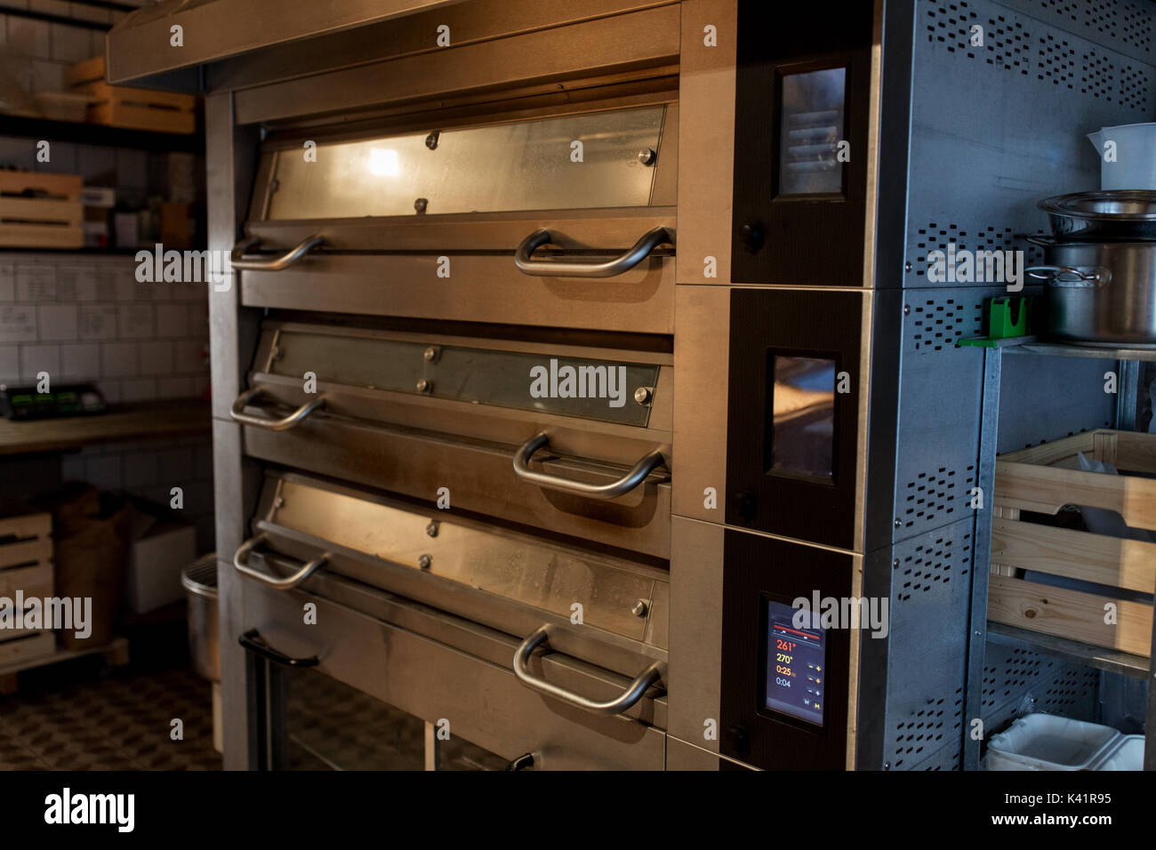bread oven at bakery kitchen Stock Photo - Alamy