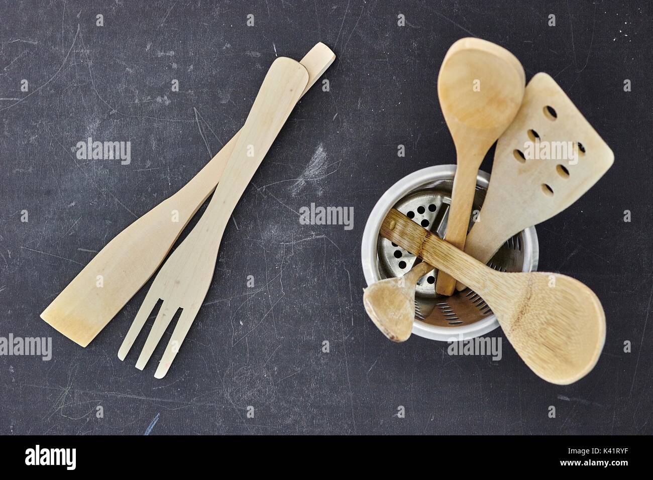 A studio photo of kitchen utensils Stock Photo - Alamy