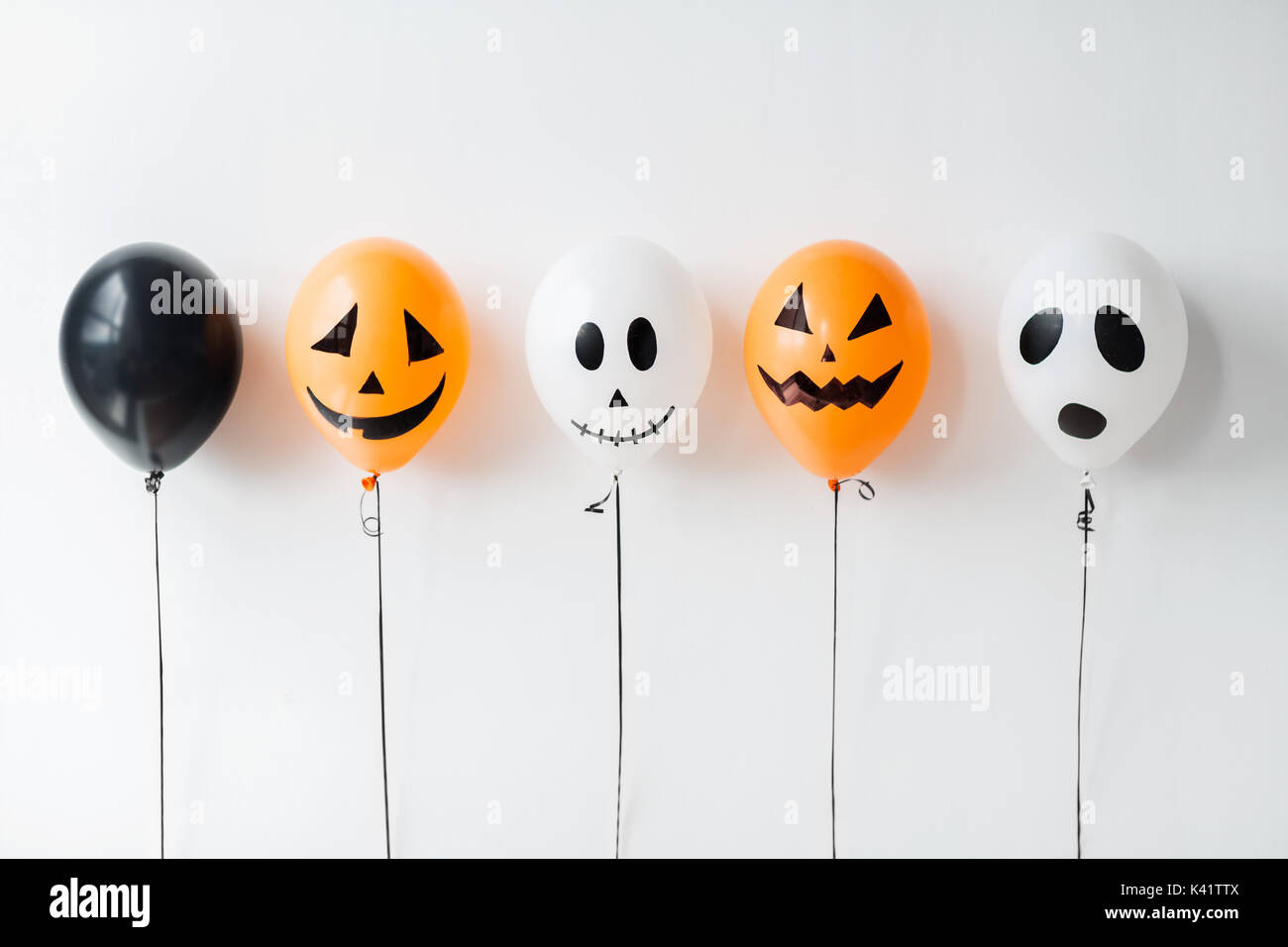 scary air balloons decoration for halloween party Stock Photo - Alamy