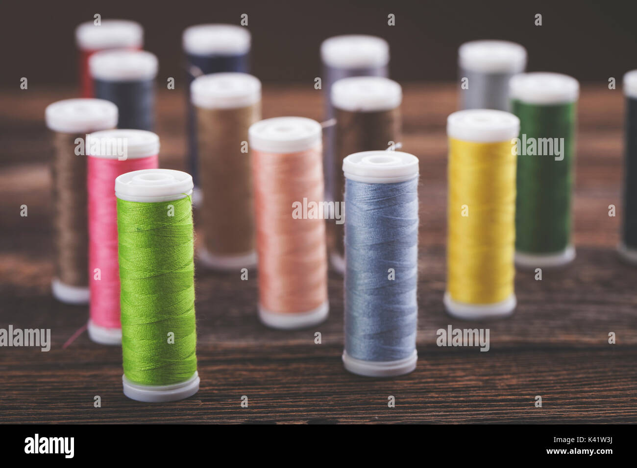 Sewing instruments, threads, needles, bobbins and materials. Studio ...