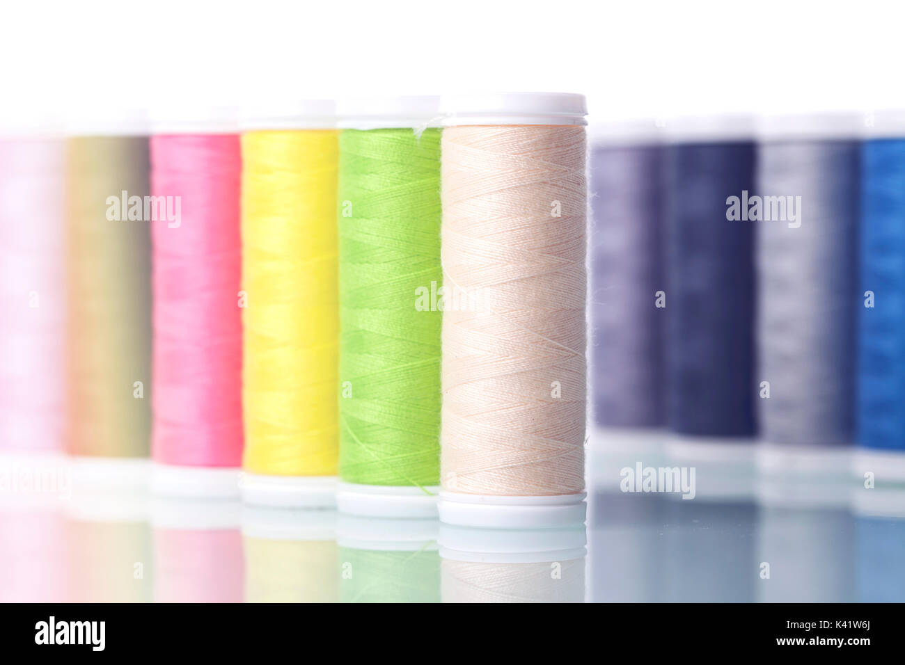Sewing threads isolated on white background. Studio Shot Stock Photo ...