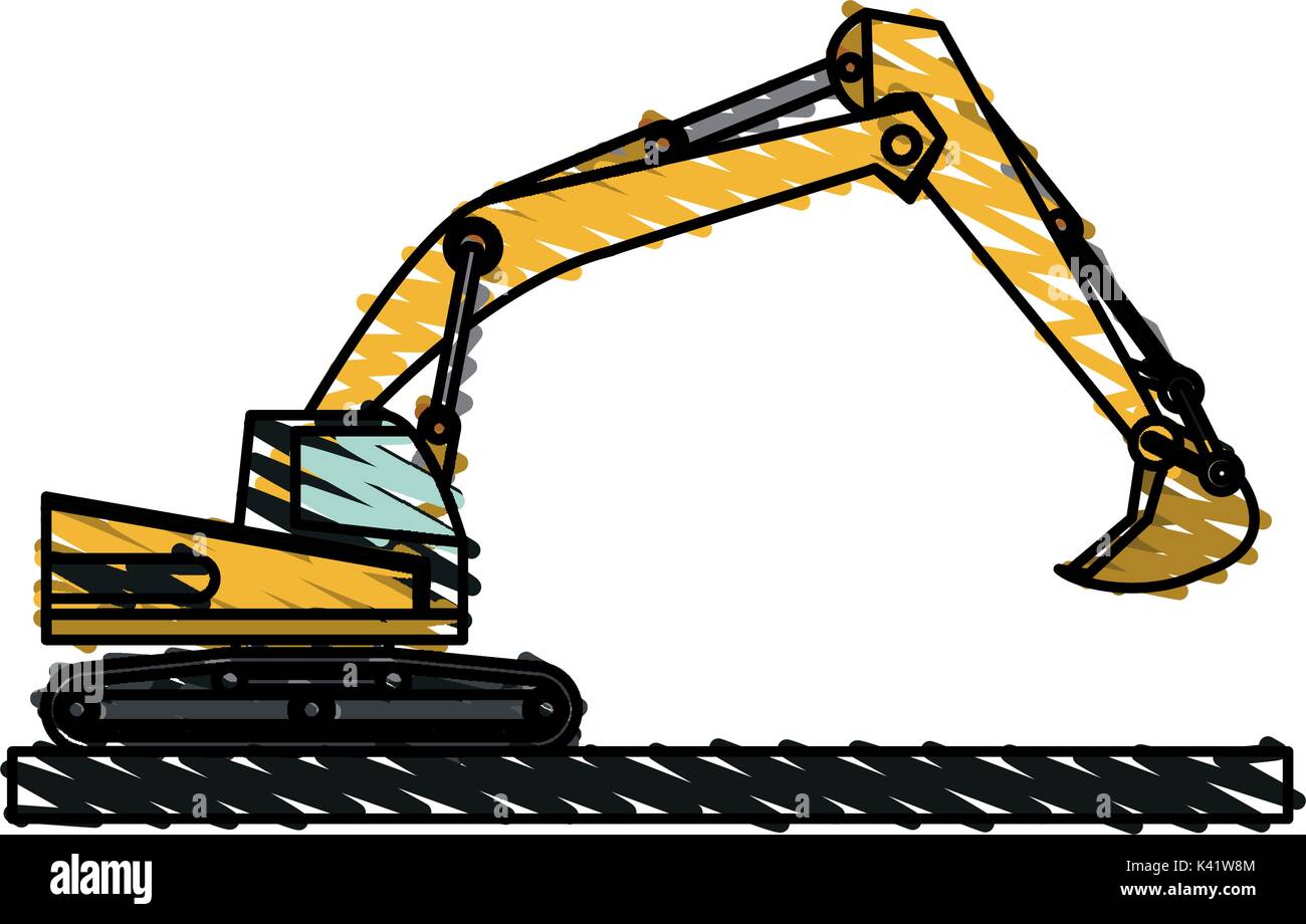 Isolated excavator design Stock Vector Image & Art - Alamy