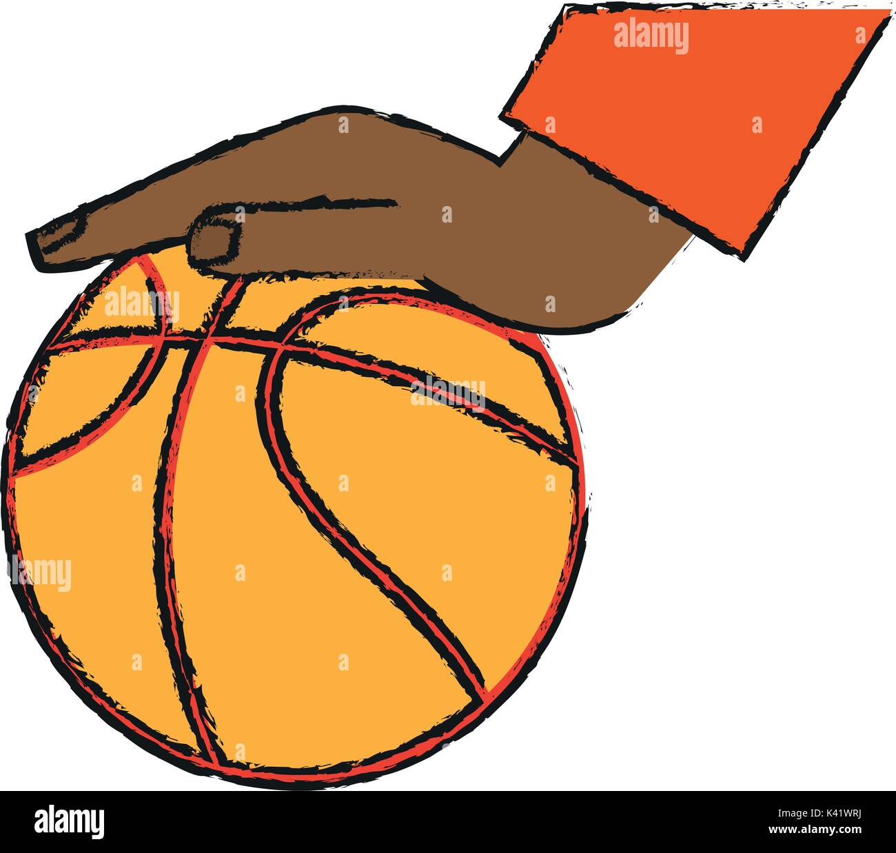 Isolated ball and hand design Stock Vector Image & Art - Alamy