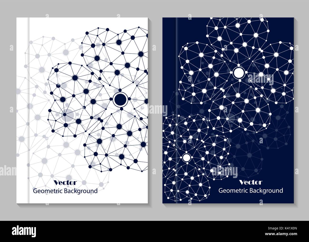 Cover design polygonal circle Stock Vector Images - Alamy