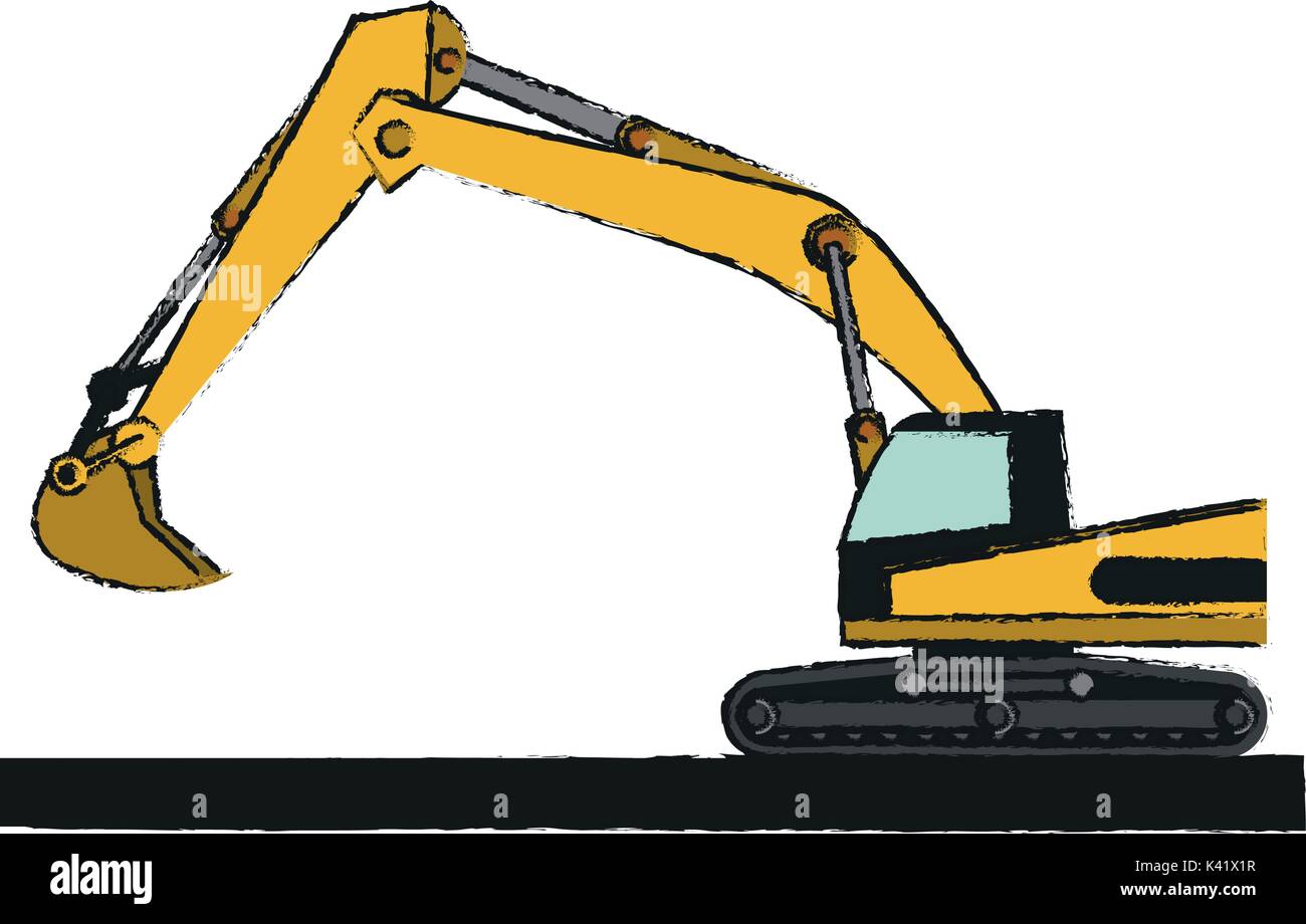 Isolated excavator design Stock Vector Image & Art - Alamy