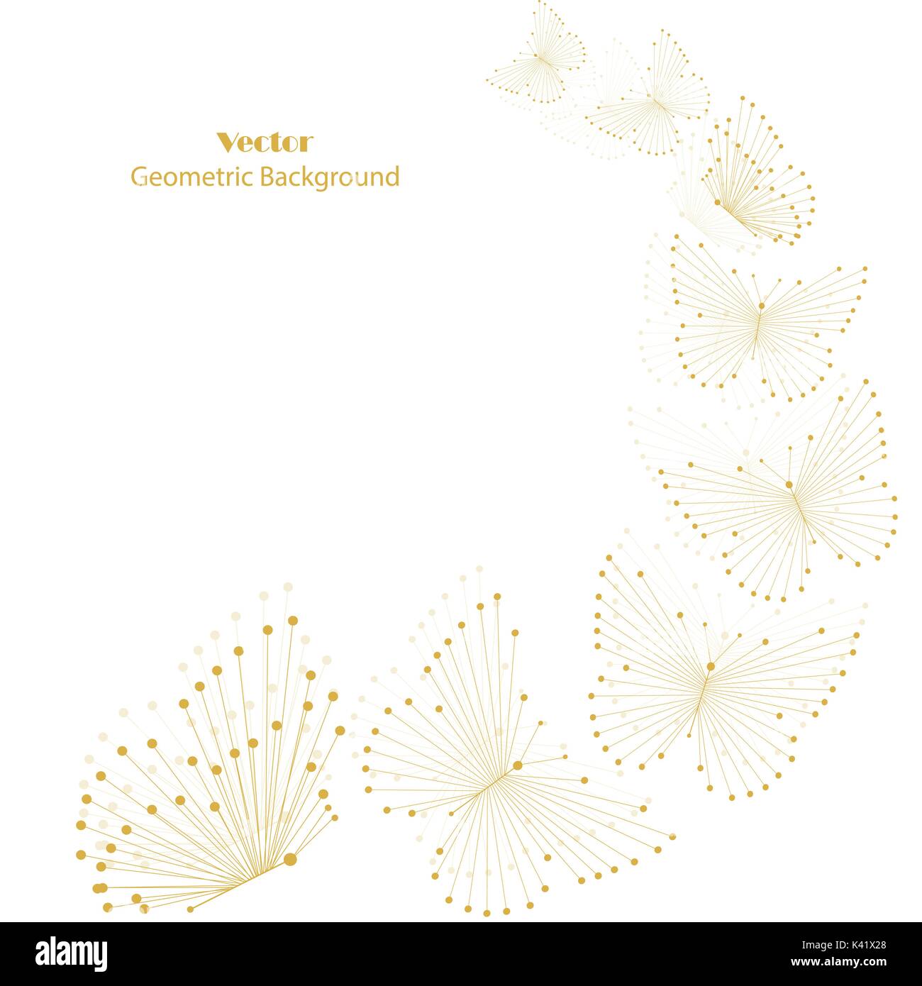 Geometric pattern with connected lines and dots Stock Vector Image ...