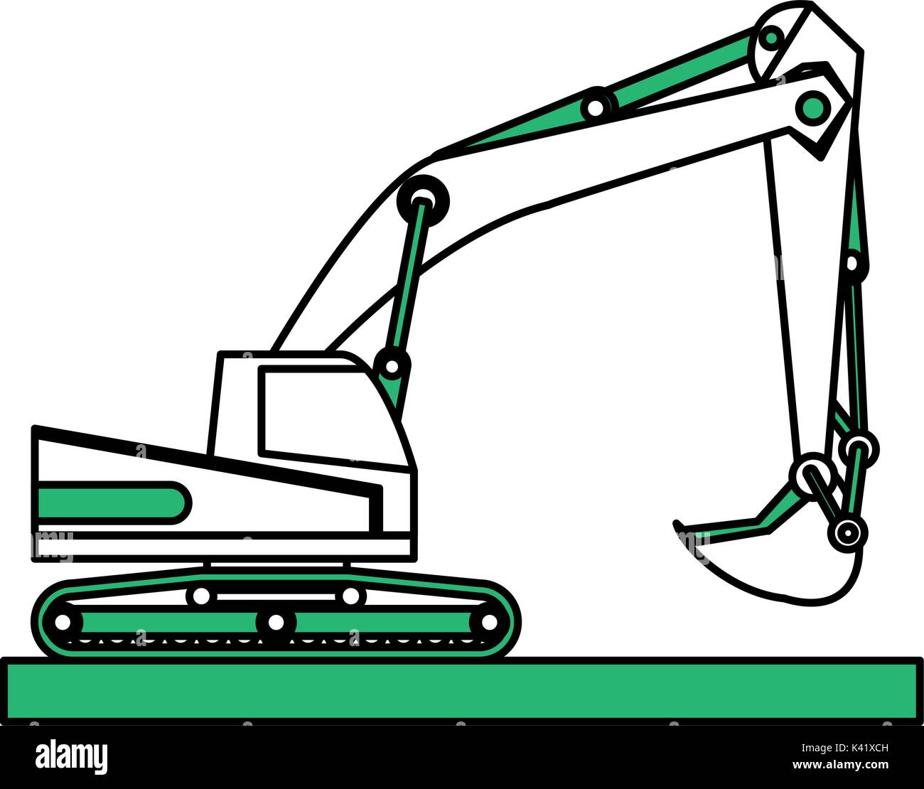 Isolated excavator design Stock Vector Image & Art - Alamy
