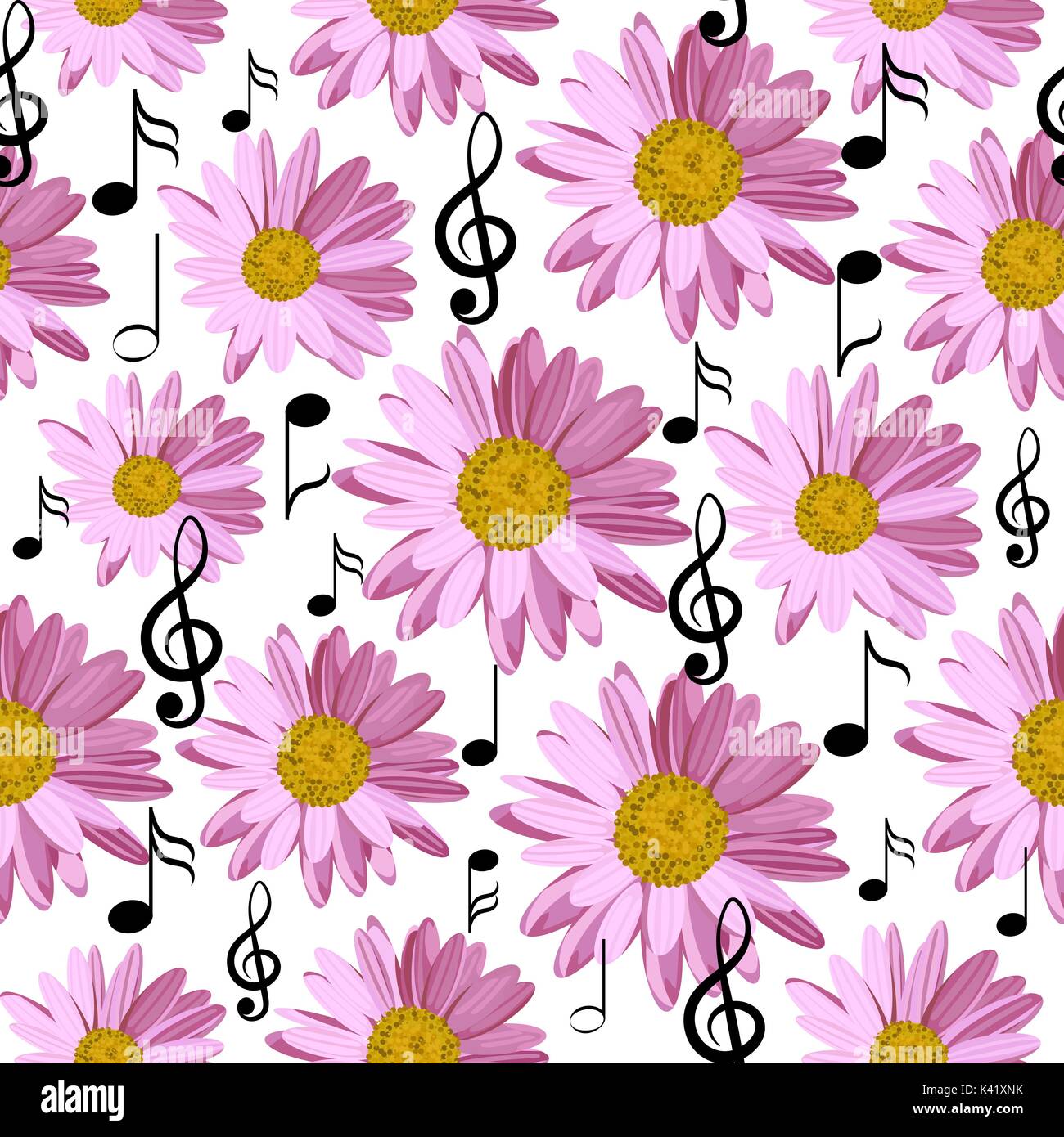 Abstract music background notes floral hi-res stock photography and ...