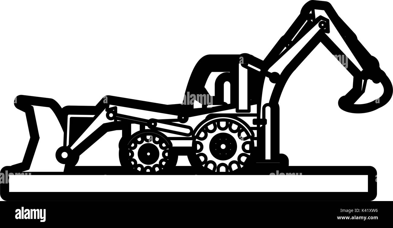 Wheel loader Black and White Stock Photos & Images - Alamy