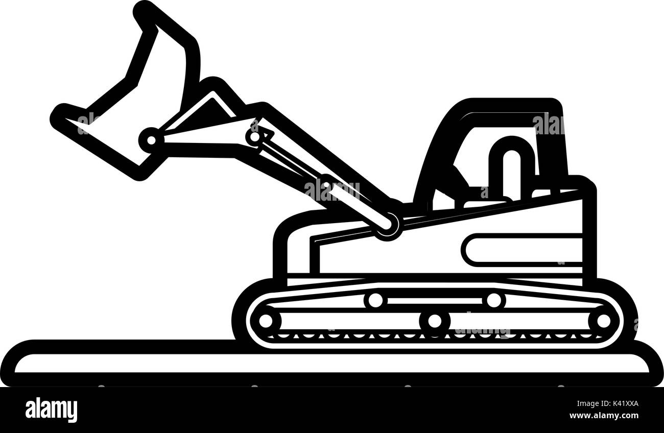 Wheel loader Black and White Stock Photos & Images - Alamy