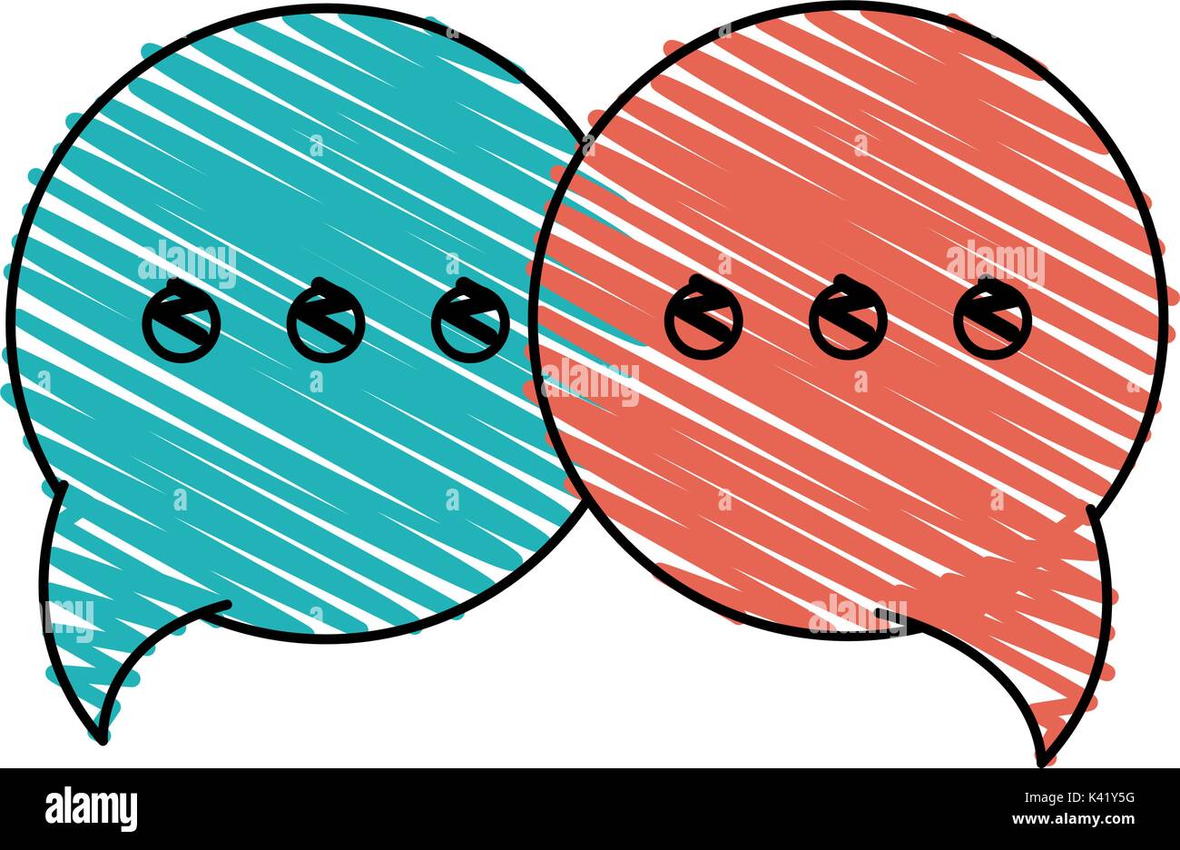 Isolated communication bubbles design Stock Vector Image & Art - Alamy