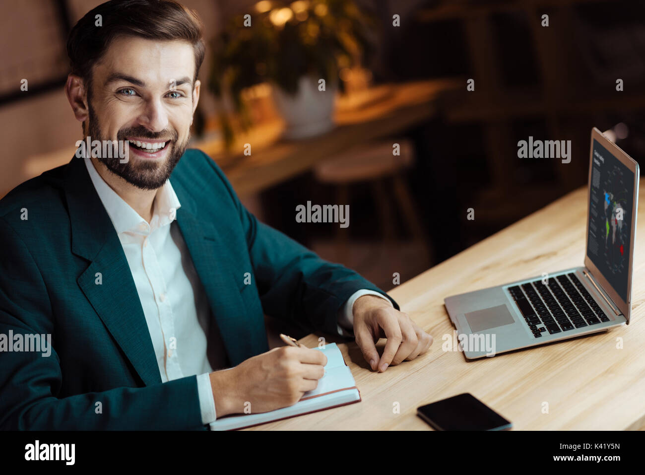 Handsome male person looking at camera Stock Photo - Alamy