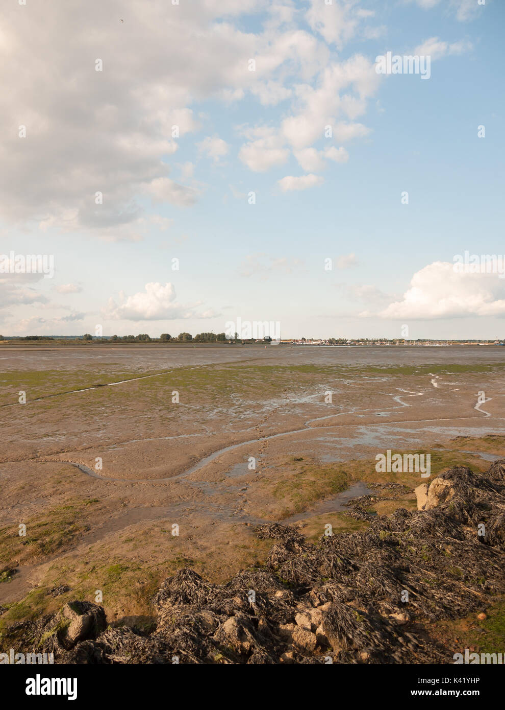 Wet flat mud flats hi-res stock photography and images - Alamy
