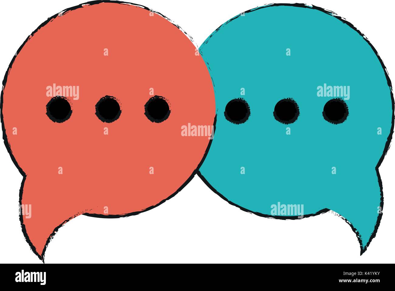 Isolated communication bubbles design Stock Vector Image & Art - Alamy