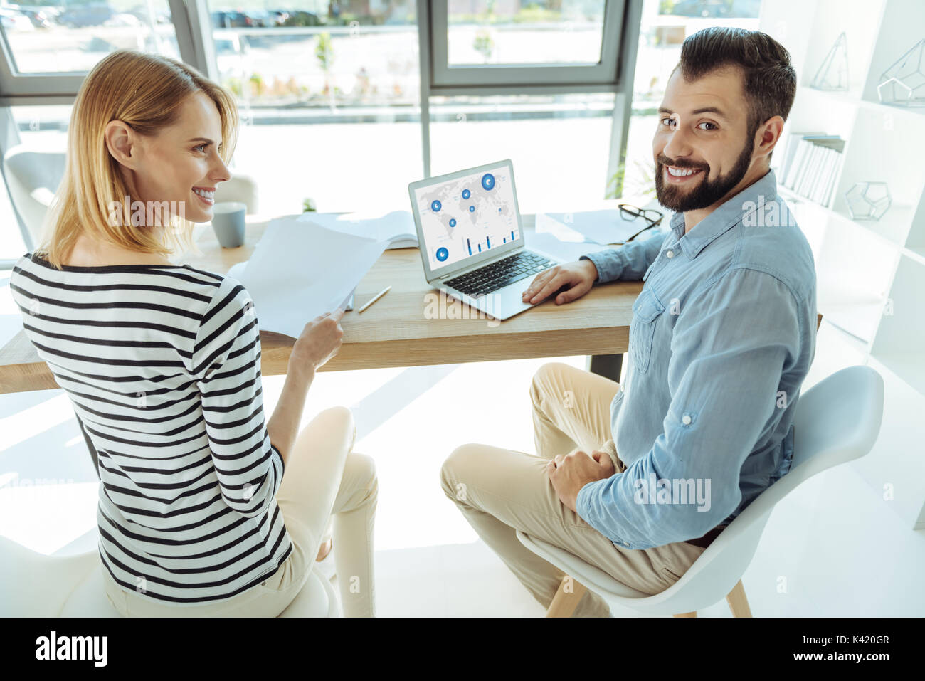 Report creation hi-res stock photography and images - Alamy