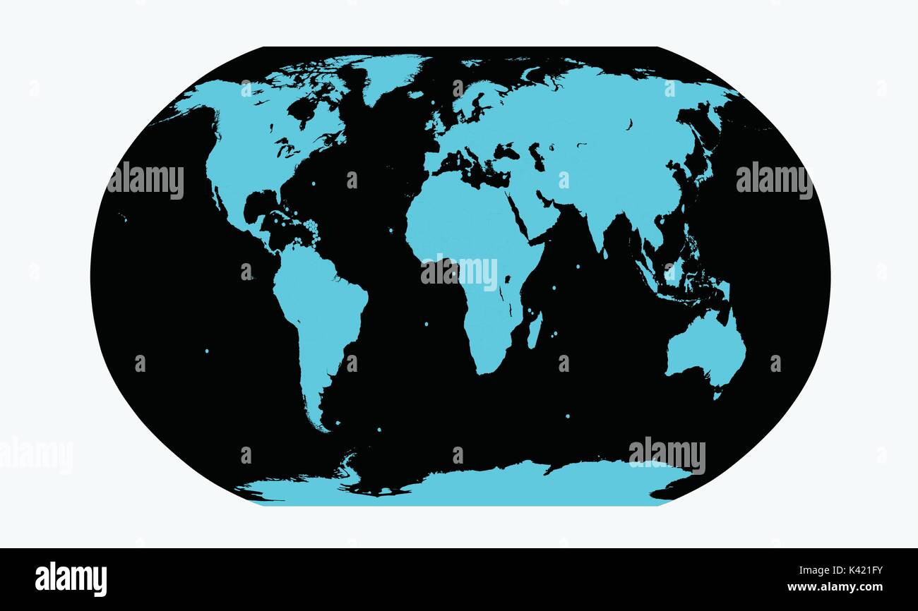 Planet Earth with world map Stock Vector Image & Art - Alamy