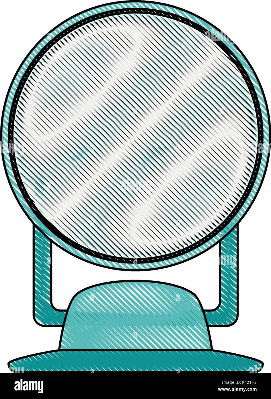 Stylish interior bathroom mirror Stock Vector Images - Alamy