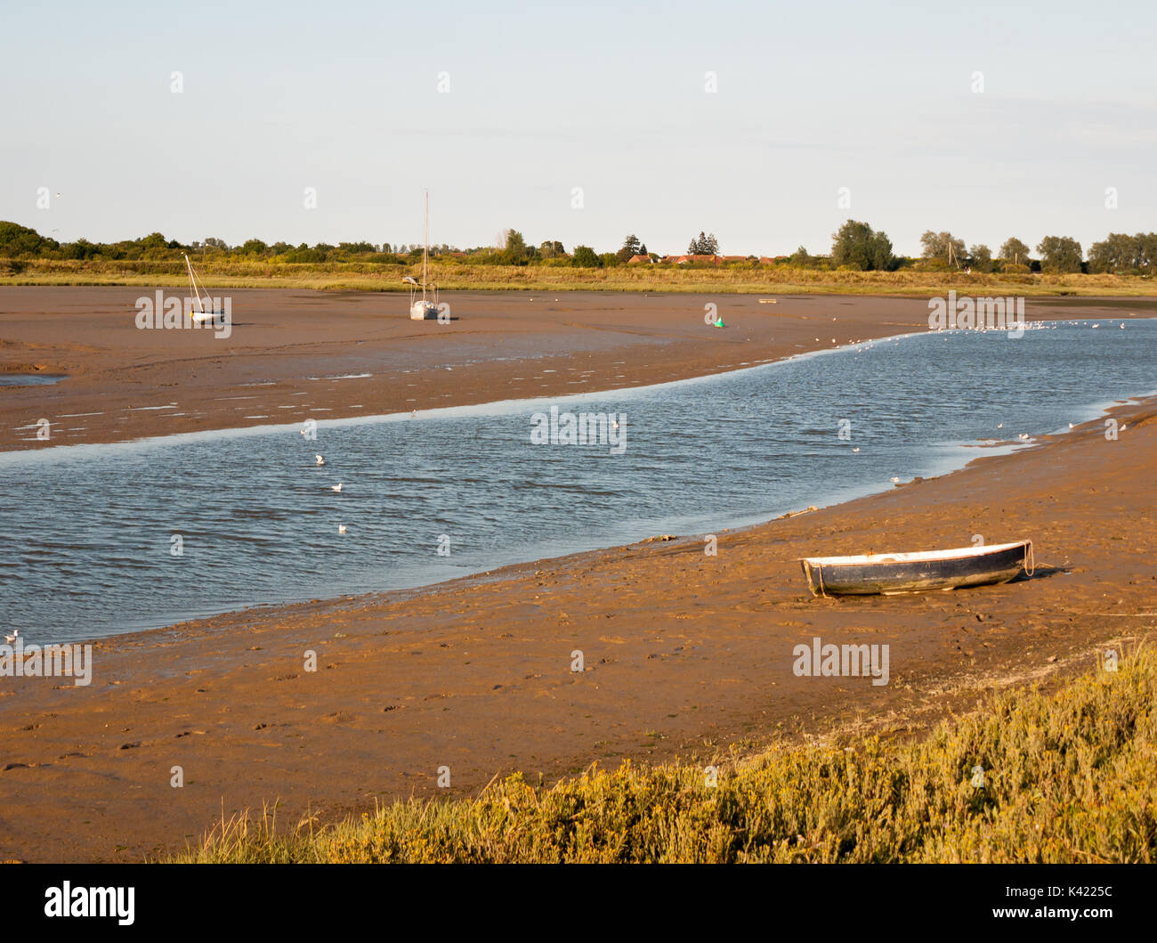 a river scene landscape maldon black water essex sunn day;Essex ...