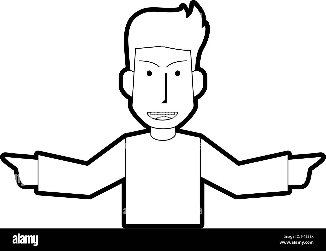 Isolated man cartoon design Stock Vector Image & Art - Alamy