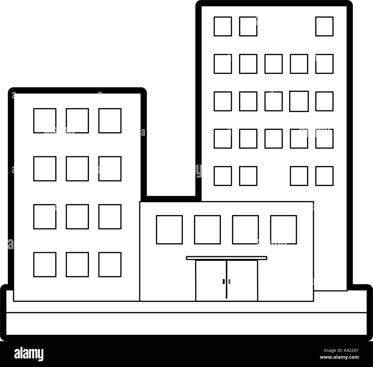 Isolated building design Stock Vector Image & Art - Alamy