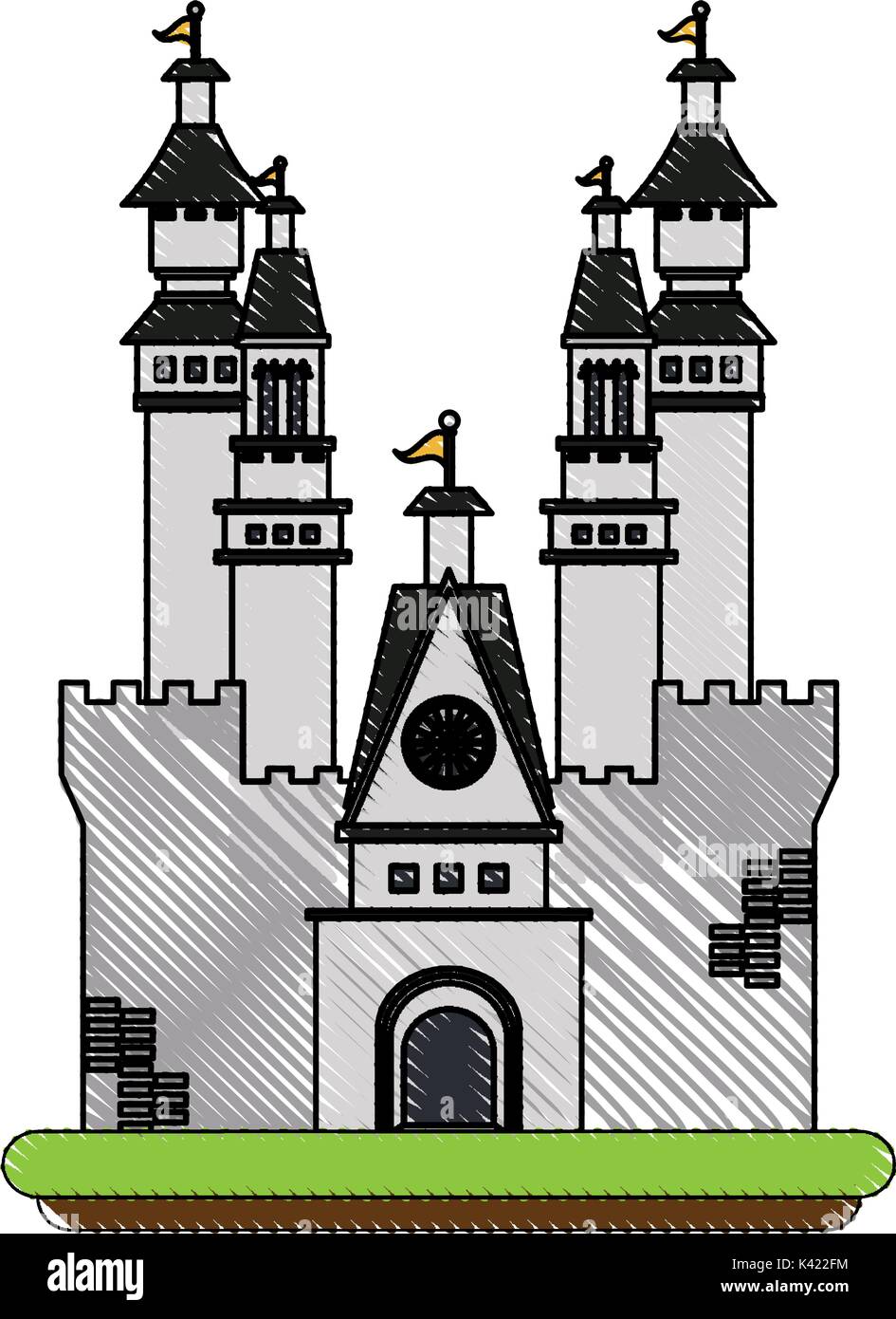 Isolated castle design Stock Vector Image & Art - Alamy