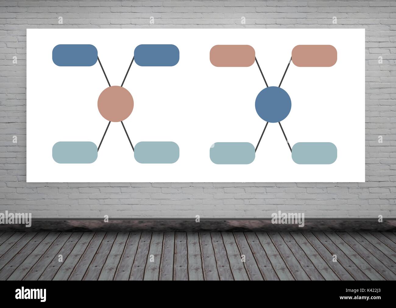 Digital composite of Colorful mind map on white board Stock Photo - Alamy