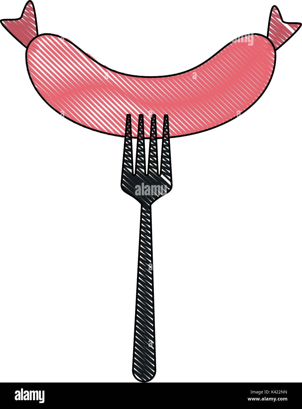 Isolated sausage design Stock Vector Image & Art - Alamy