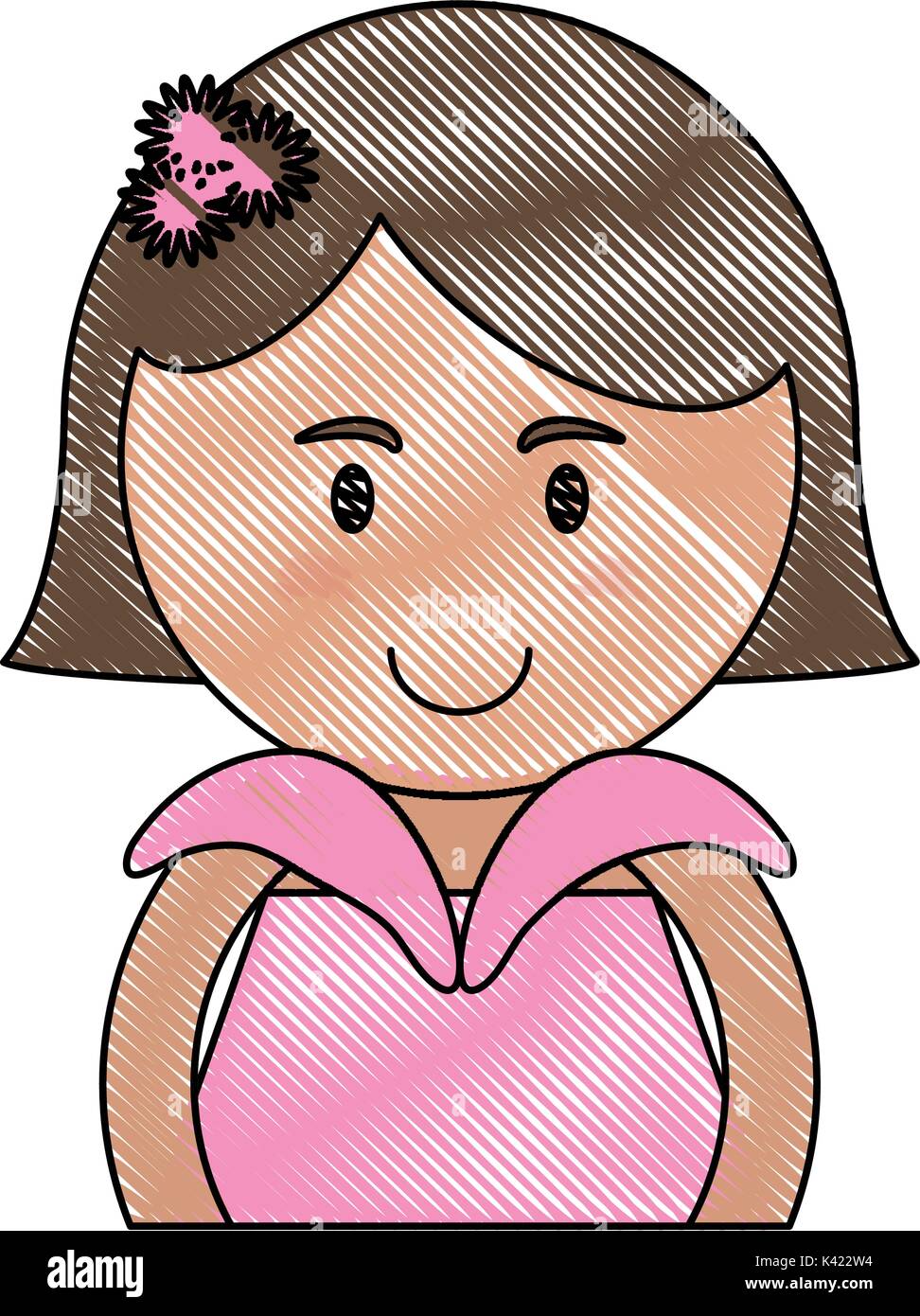 Isolated girl cartoon design Stock Vector Image & Art - Alamy