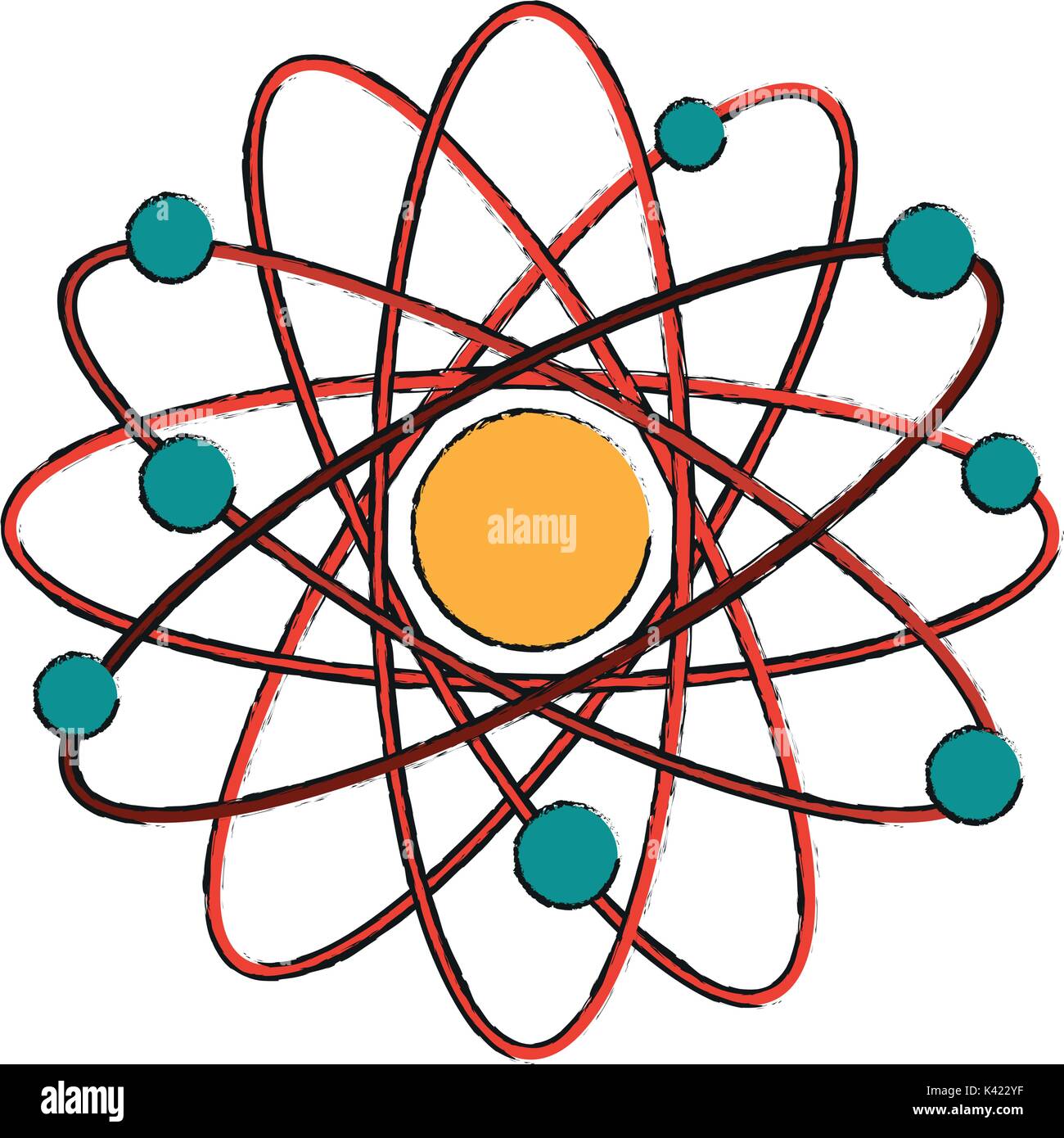Isolated atom design Stock Vector Image & Art - Alamy
