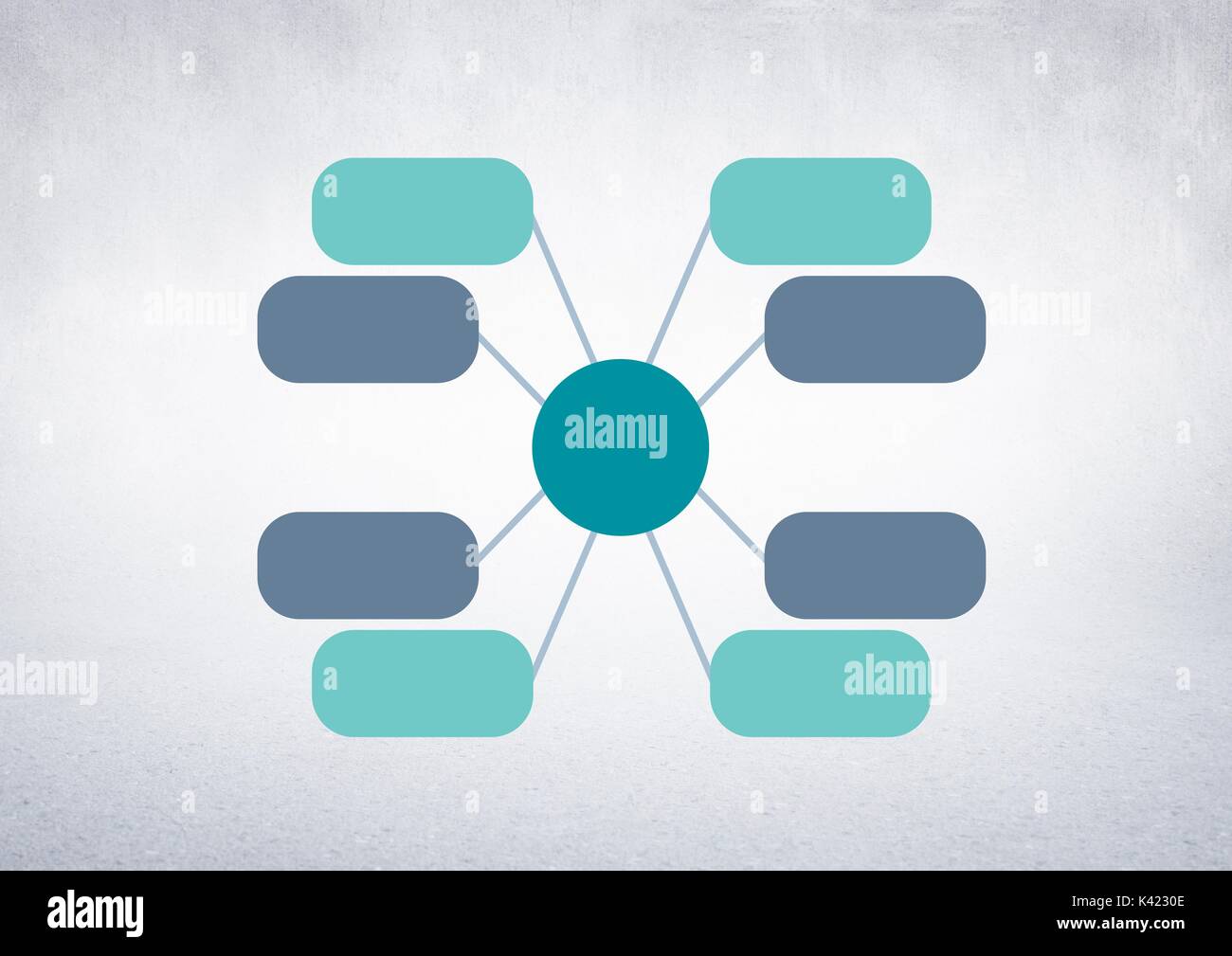 Digital composite of Colorful mind map over bright background Stock ...