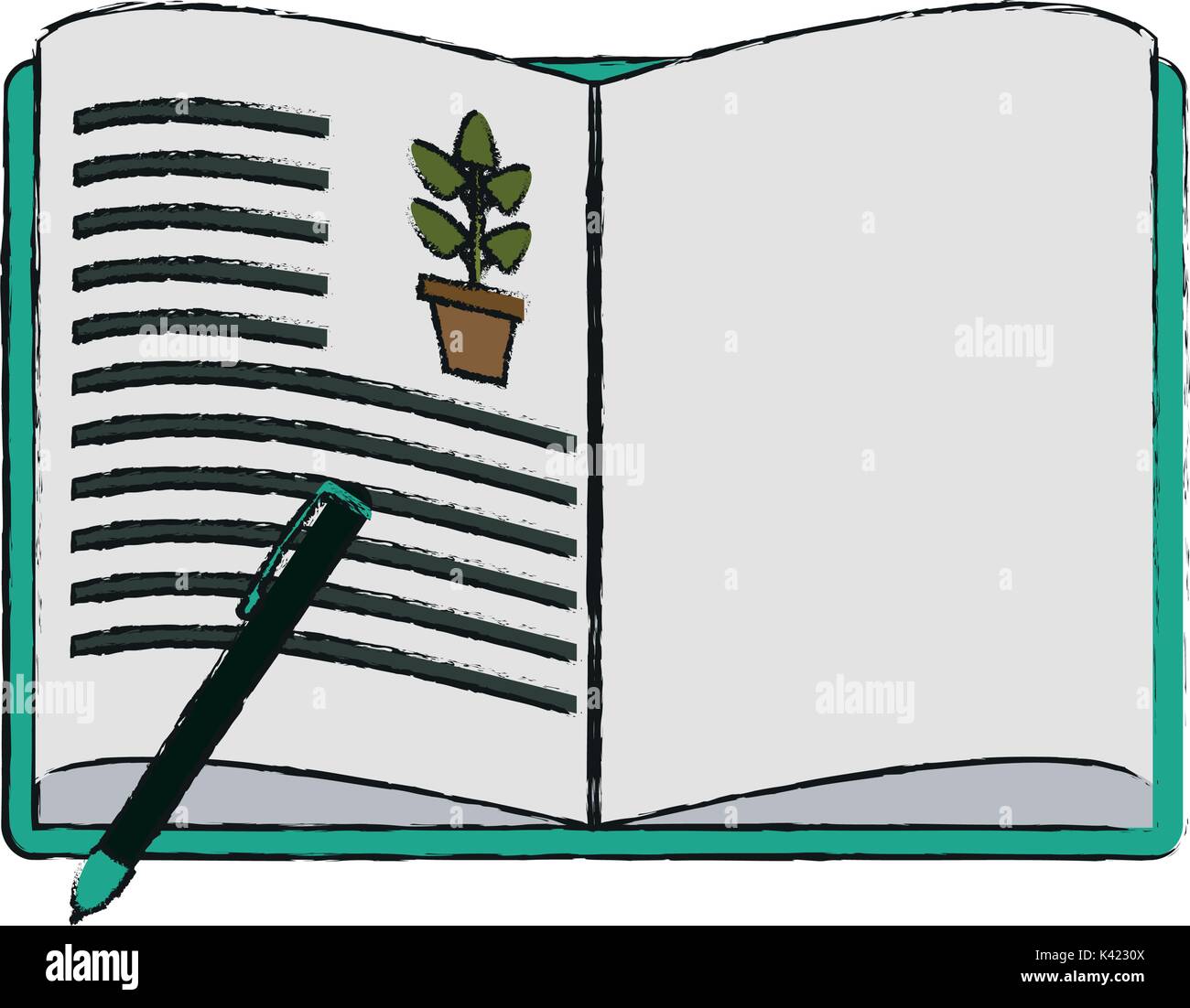 Isolated plants book design Stock Vector Image & Art - Alamy